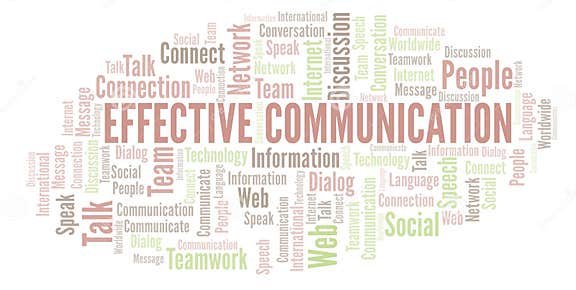 Effective Communication Word Cloud Stock Illustration - Illustration of ...