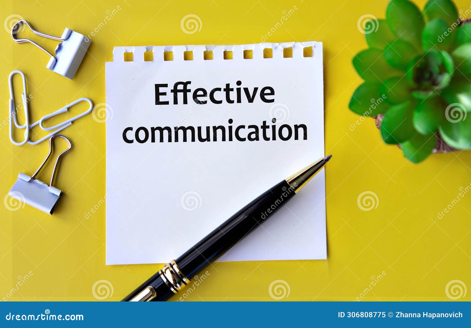 EFFECTIVE COMMUNICATION - Words on a White Sheet with a Pen, Stationery ...