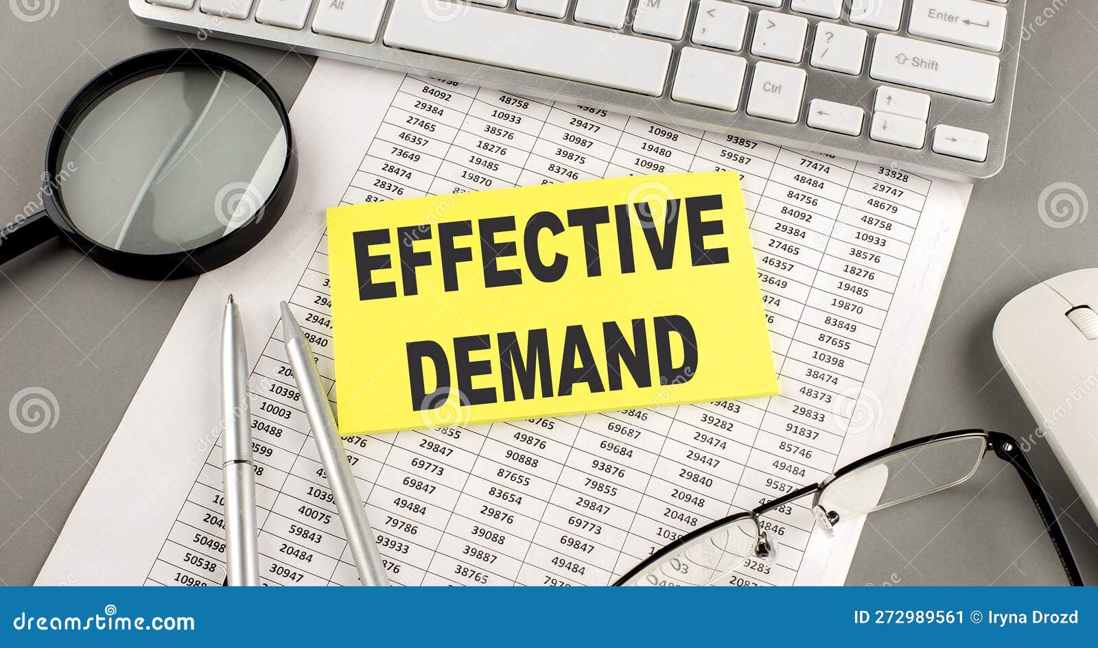 EFFECTIVE DEMAND Text Written on a Sticky on Chart with Keyboard and ... EFFECTIVE DEMAND Text Written on a Sticky on Chart with Keyboard and ...