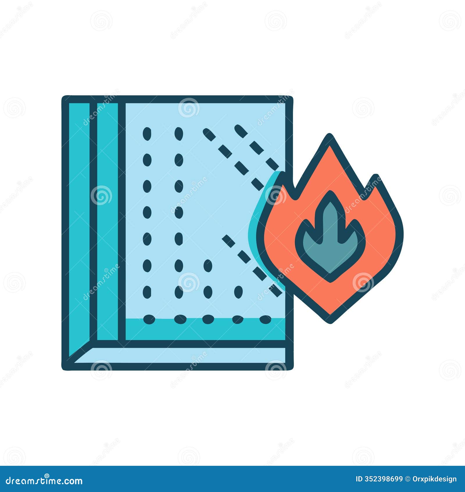 Effective Fireproofing Material for Safety Stock Illustration ...