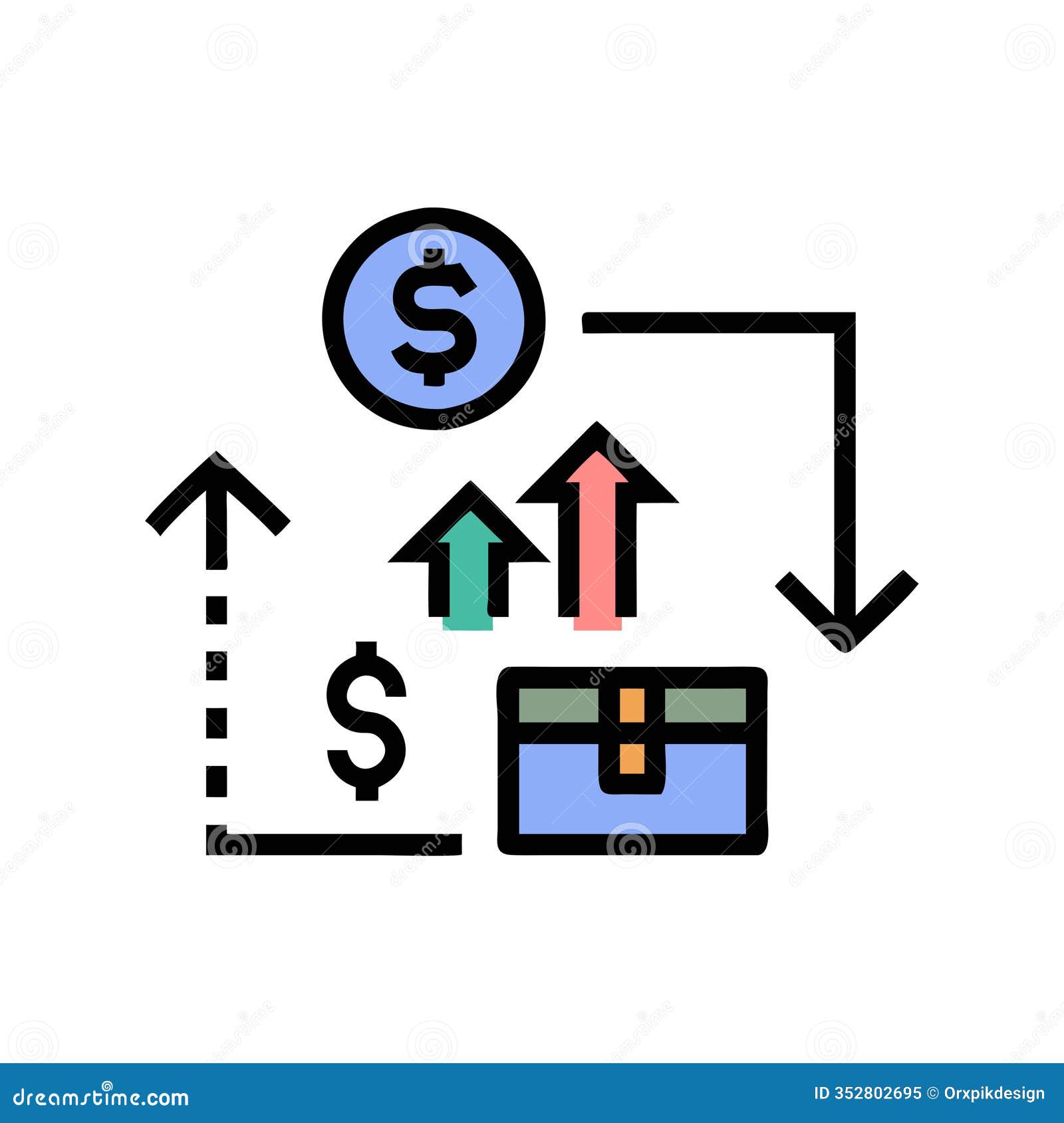 Effective Icons for Supply and Demand Analysis Stock Vector ...