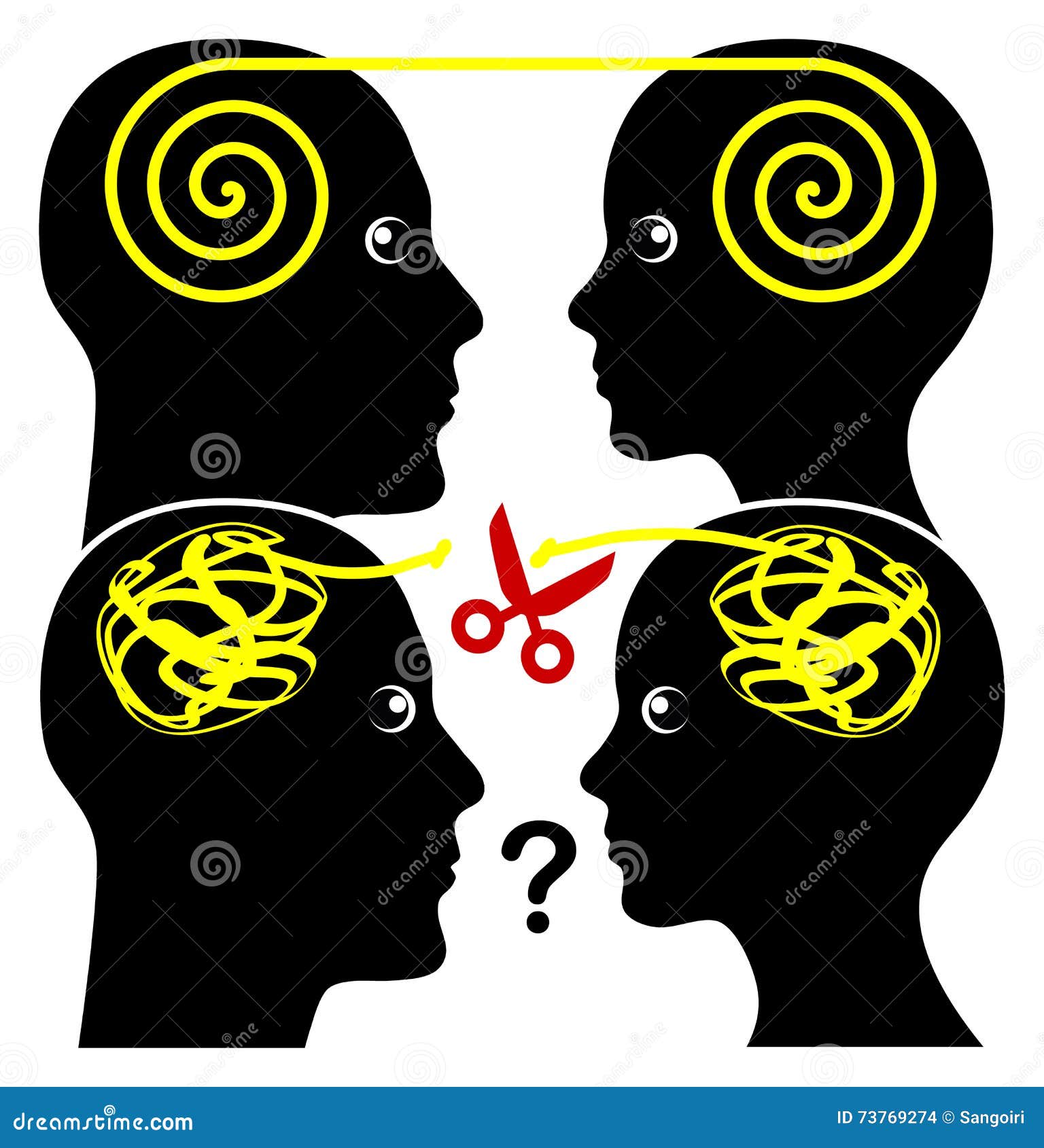 Effective and Ineffective Communication Stock Illustration ...