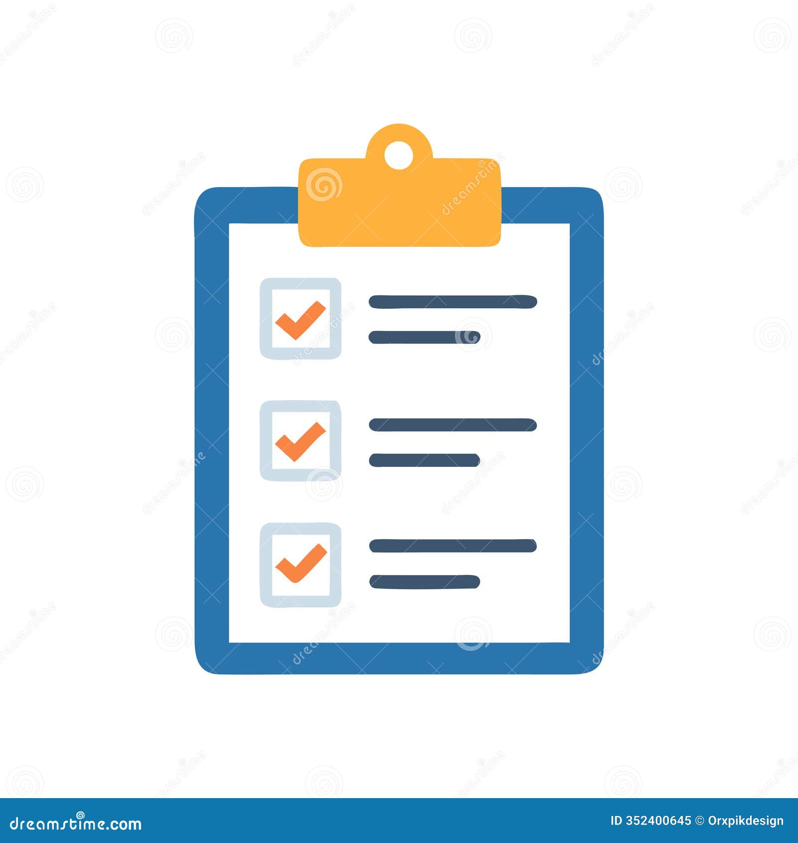 Effective Item Checklist Design for Tasks Stock Illustration ...