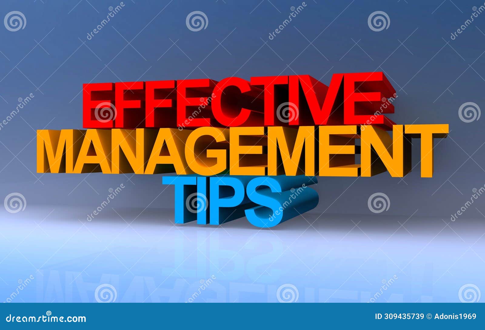 Effective Management Tips on Blue Stock Illustration - Illustration of ...