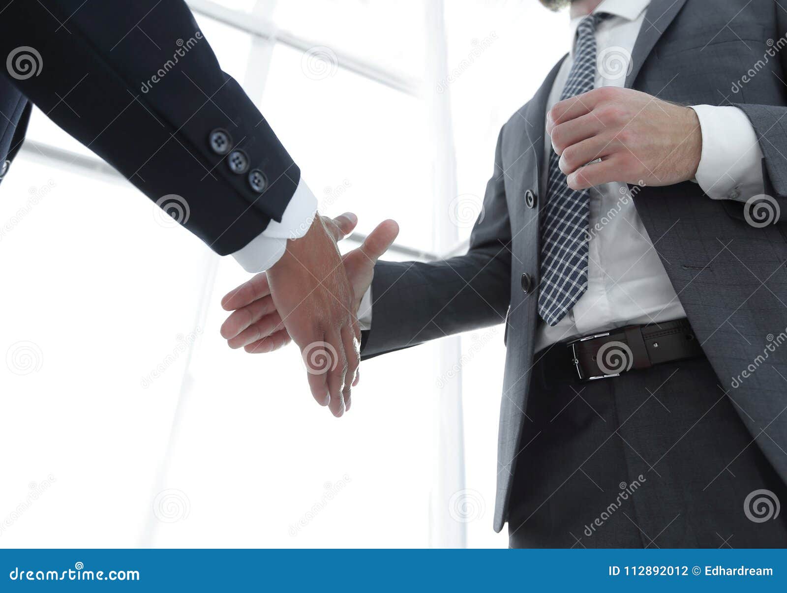 Two Business Men Going To Make Handshake Stock Photo - Image of office ...