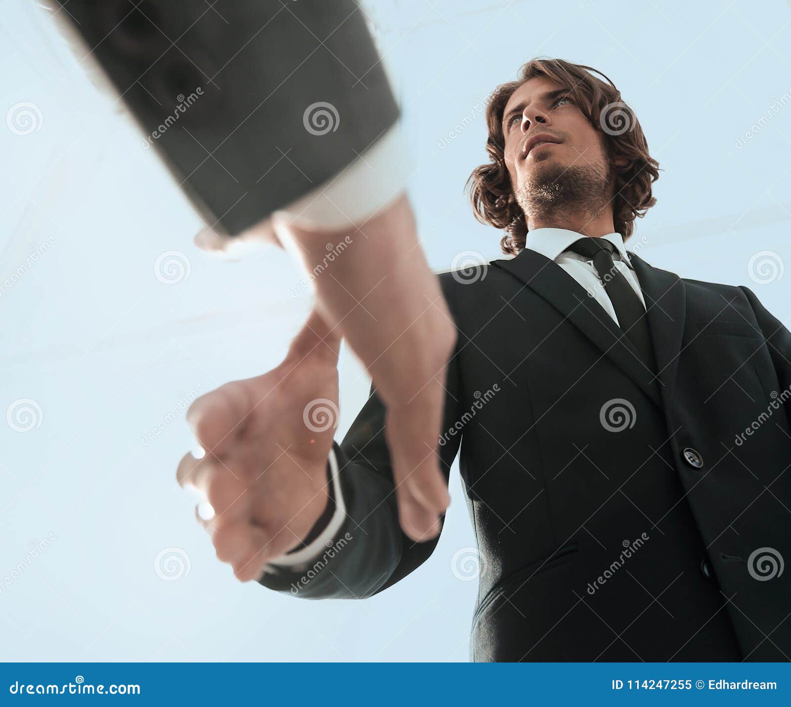 Two Business Men Going To Make Handshake Stock Image - Image of ...