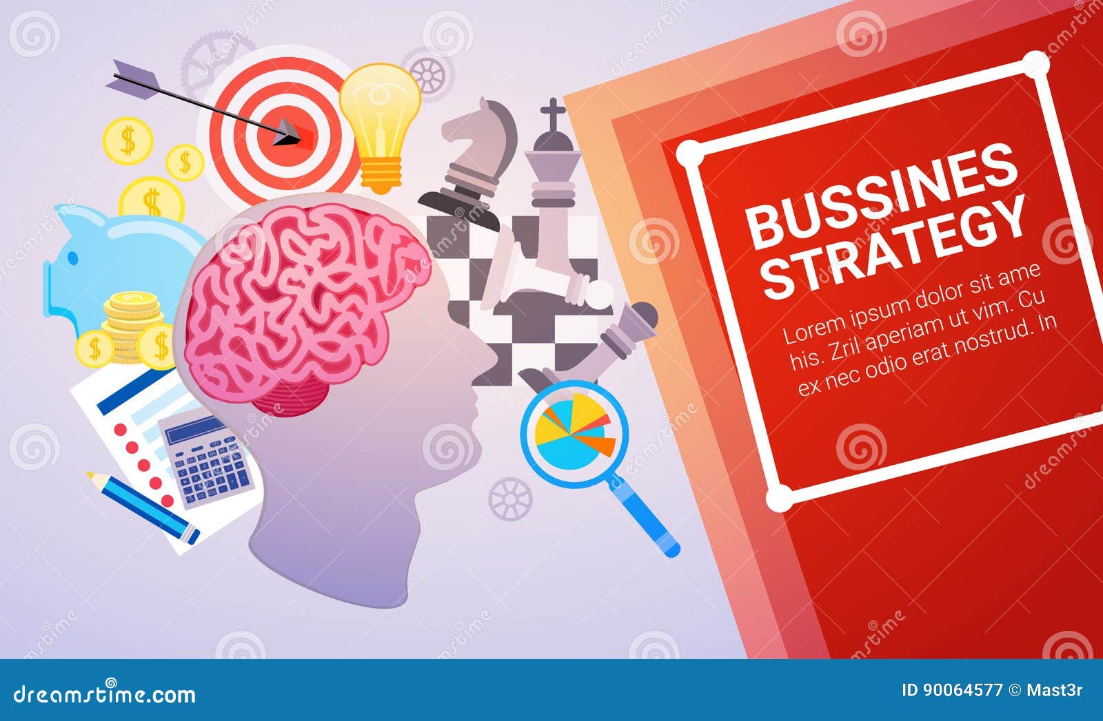 Effective Planning Strategy Business Web Banner Stock Vector ...