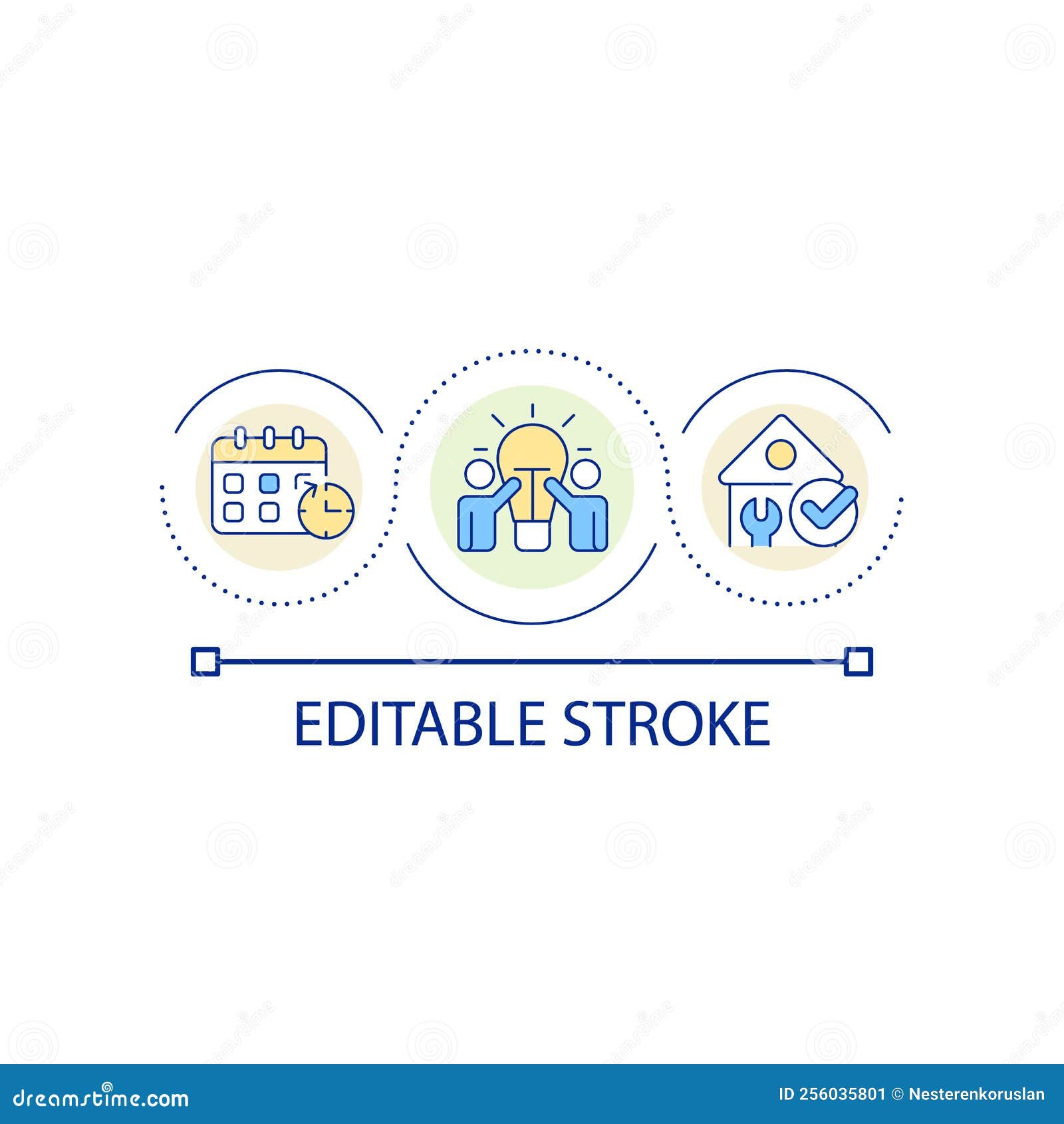 Effective Solutions for Construction Loop Concept Icon Stock ...