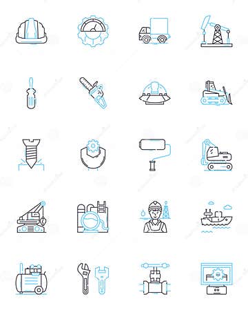 Effective Strategy Linear Icons Set. Planning, Tactics, Execution ...