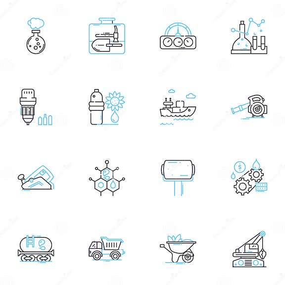 Effective Strategy Linear Icons Set. Planning, Tactics, Execution ...