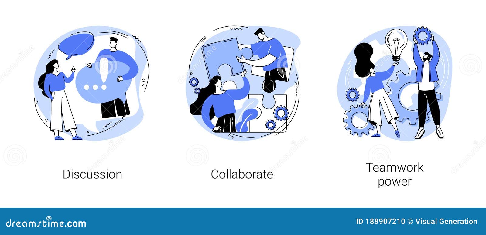 Effective Team-working Abstract Concept Vector Illustrations. Stock ...