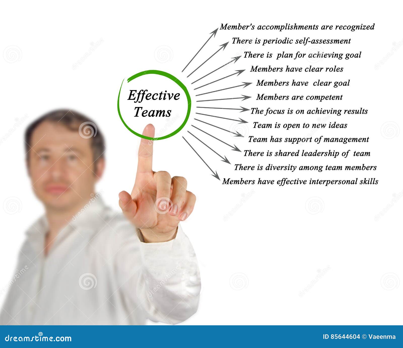 Effective teams stock photo. Image of male, leader, diversity - 85644604