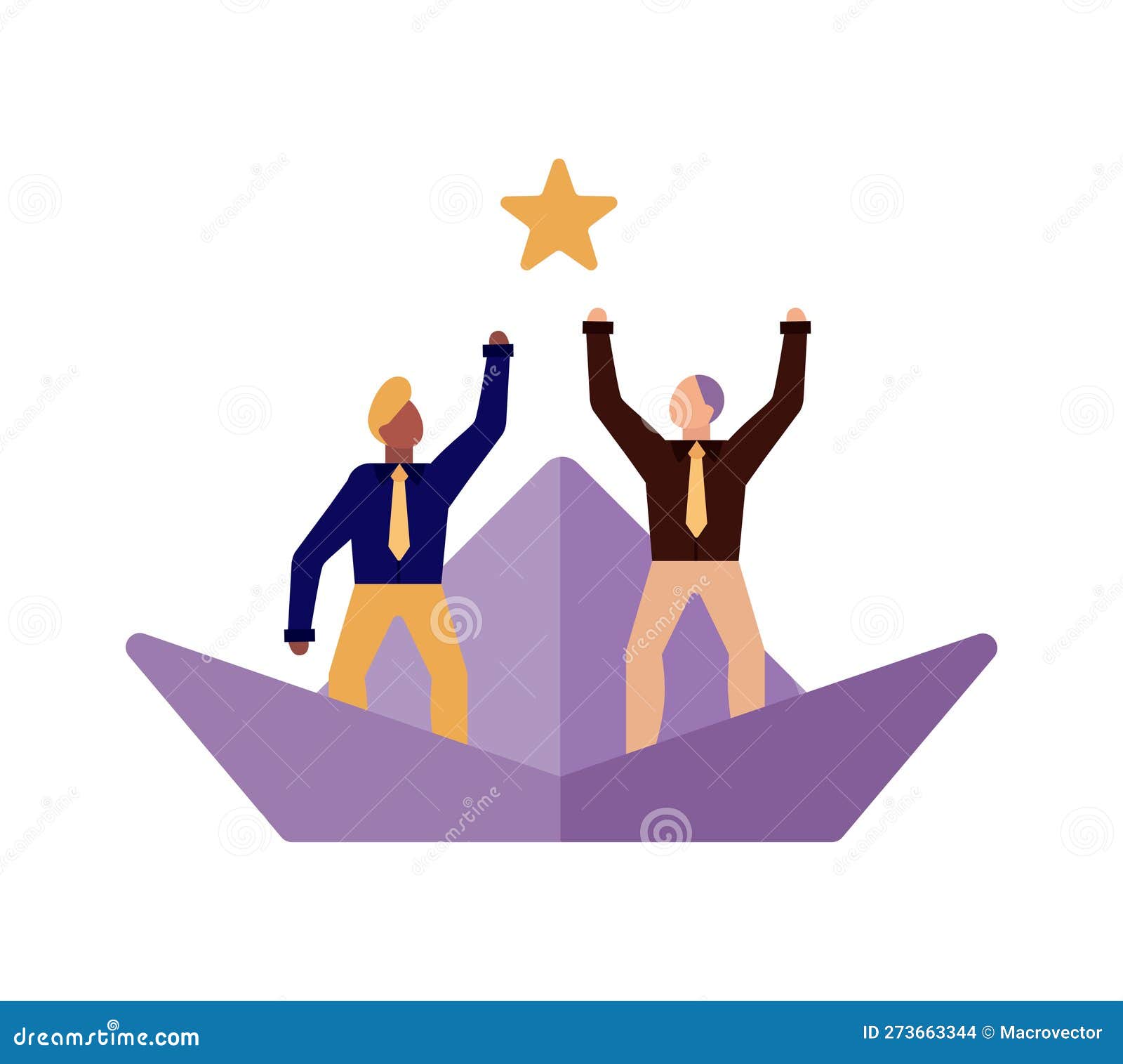 Effective Teamwork Concept stock vector. Illustration of achieving ...