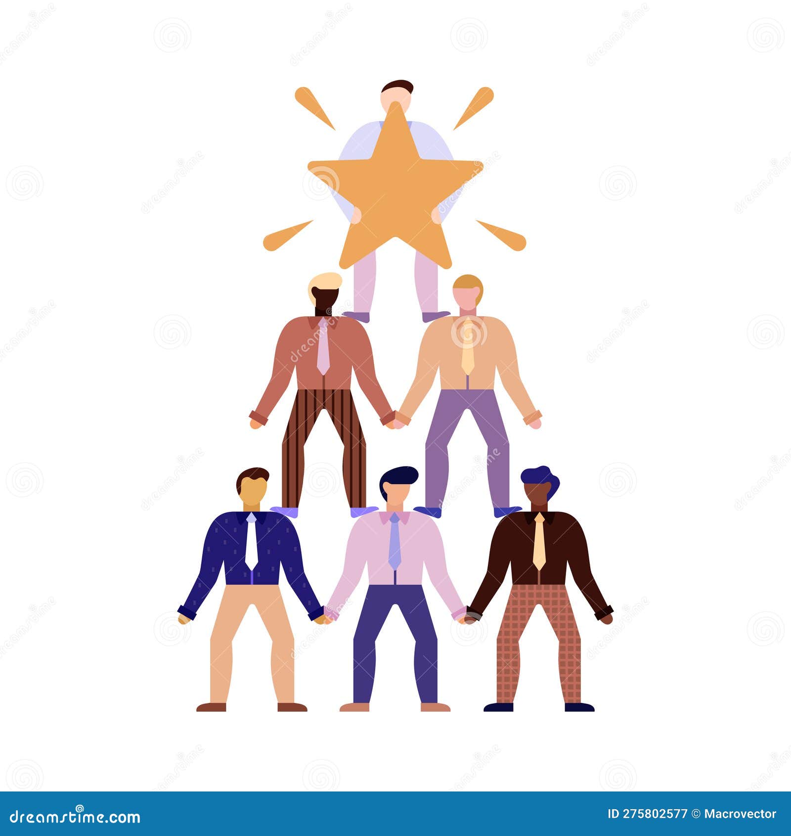 Effective Teamwork Concept stock vector. Illustration of icon - 275802577
