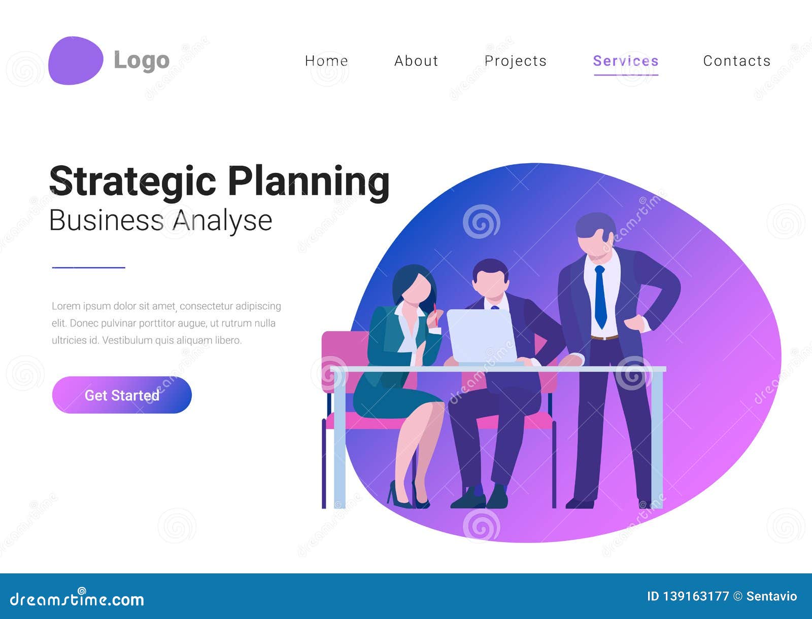 Effective Teamwork Flat Vector Illustration Landin | CartoonDealer.com ...