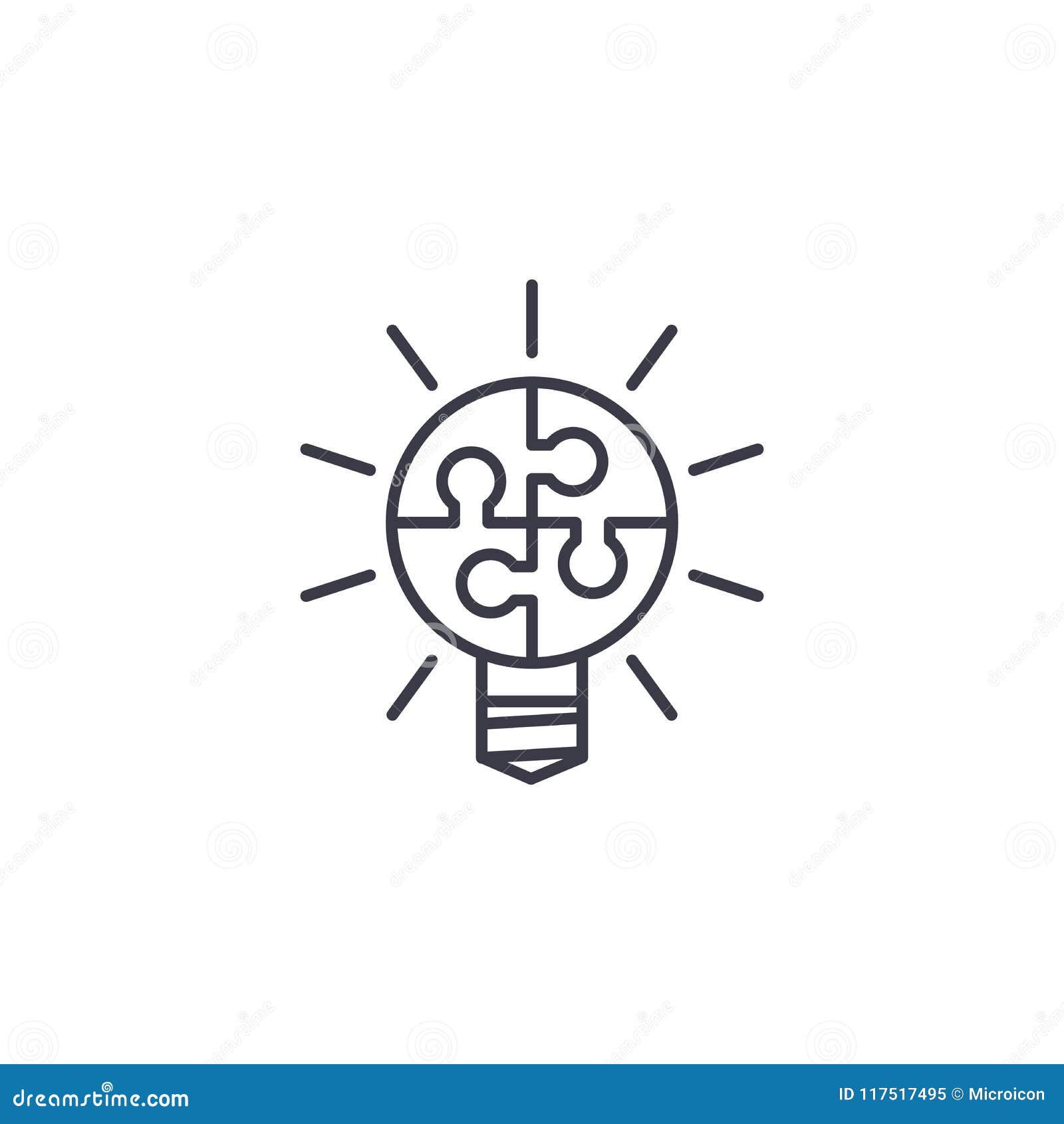 Effective Teamwork Linear Icon Concept. Effective Teamwork Line Vector ...