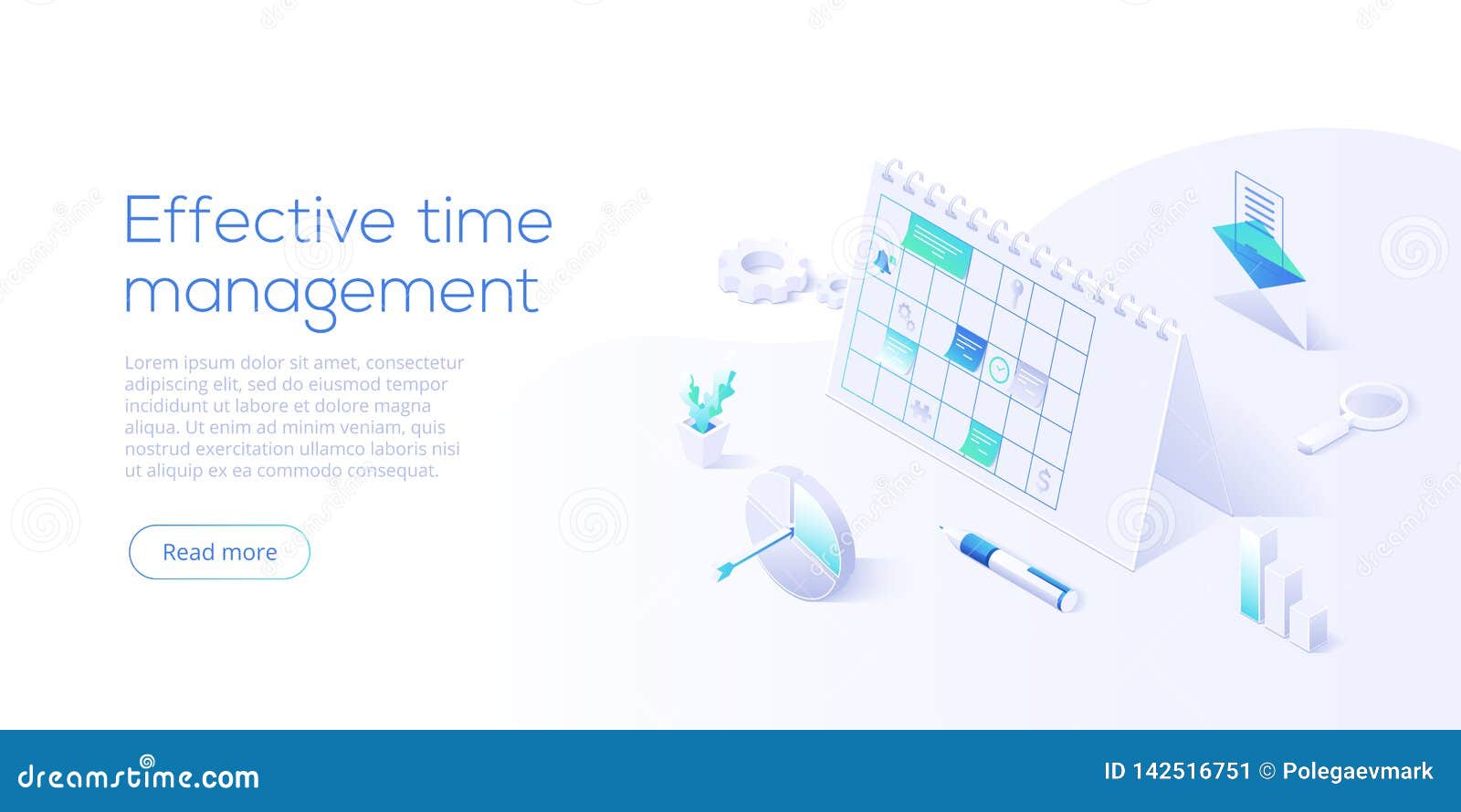 Effective Time Management Isometric Vector Illustration. Task ...