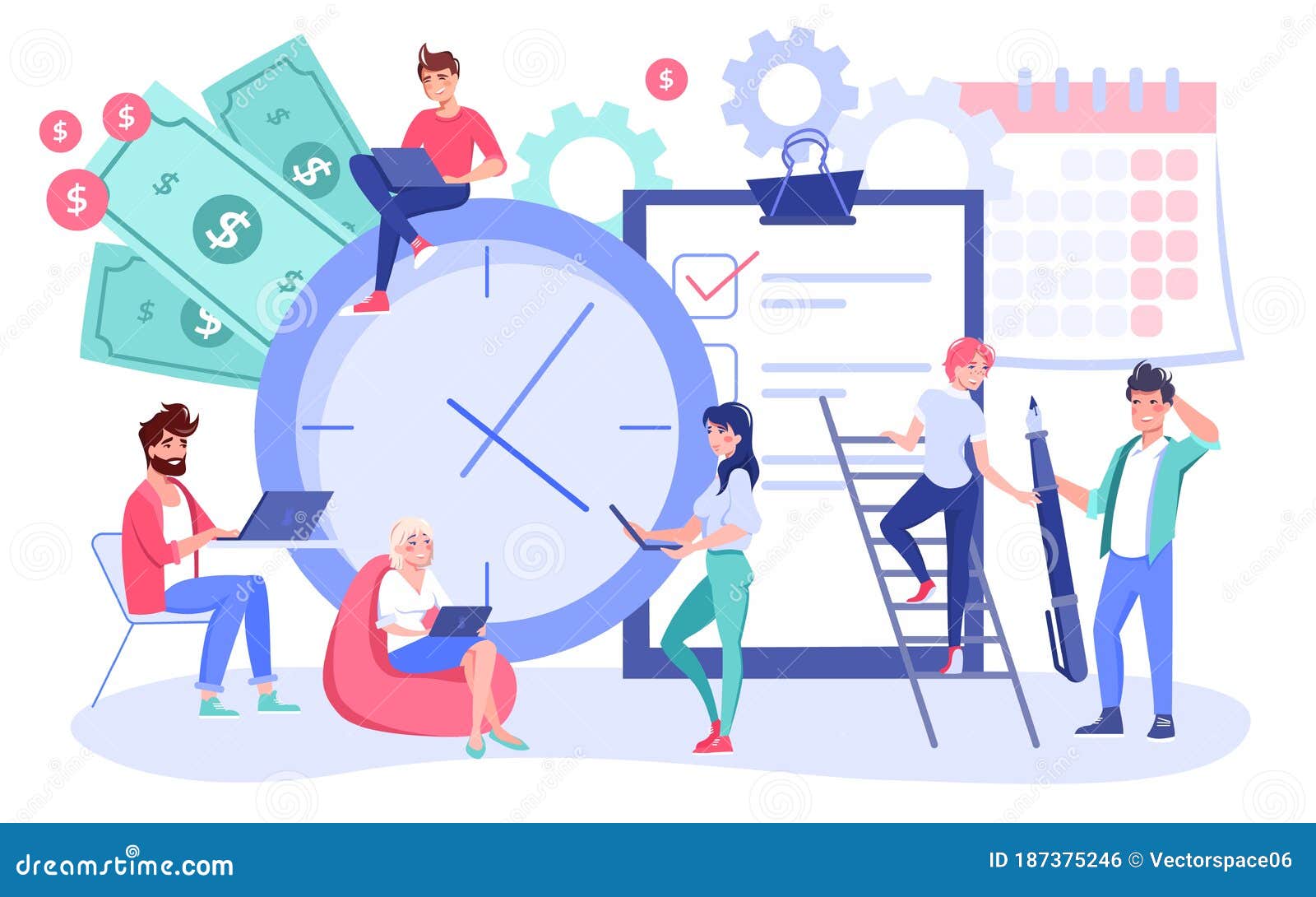 Workflow Process Icon Cartoon Vector | CartoonDealer.com #9275003