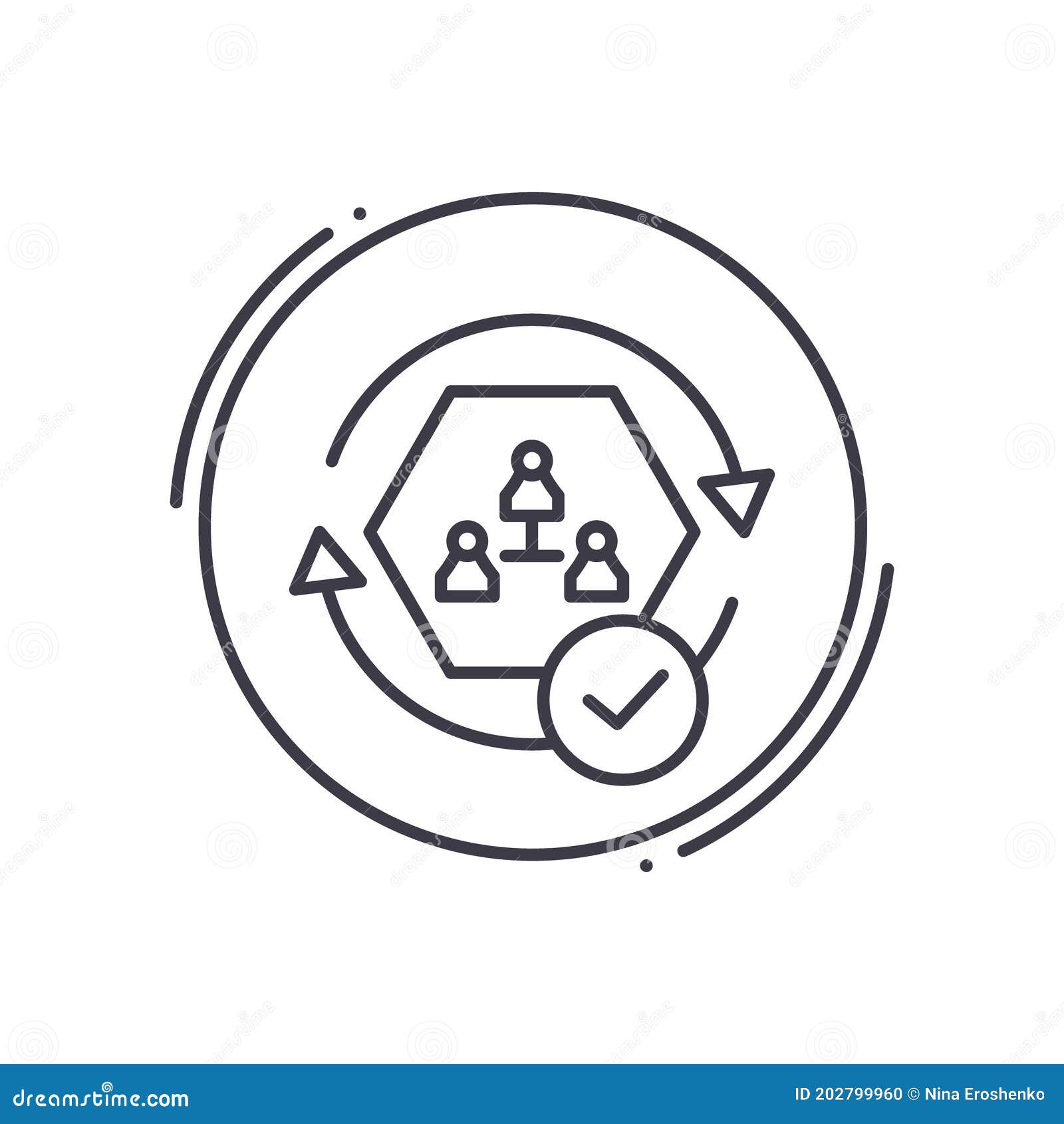 Effectiveness Icon, Linear Isolated Illustration, Thin Line Vector, Web ...