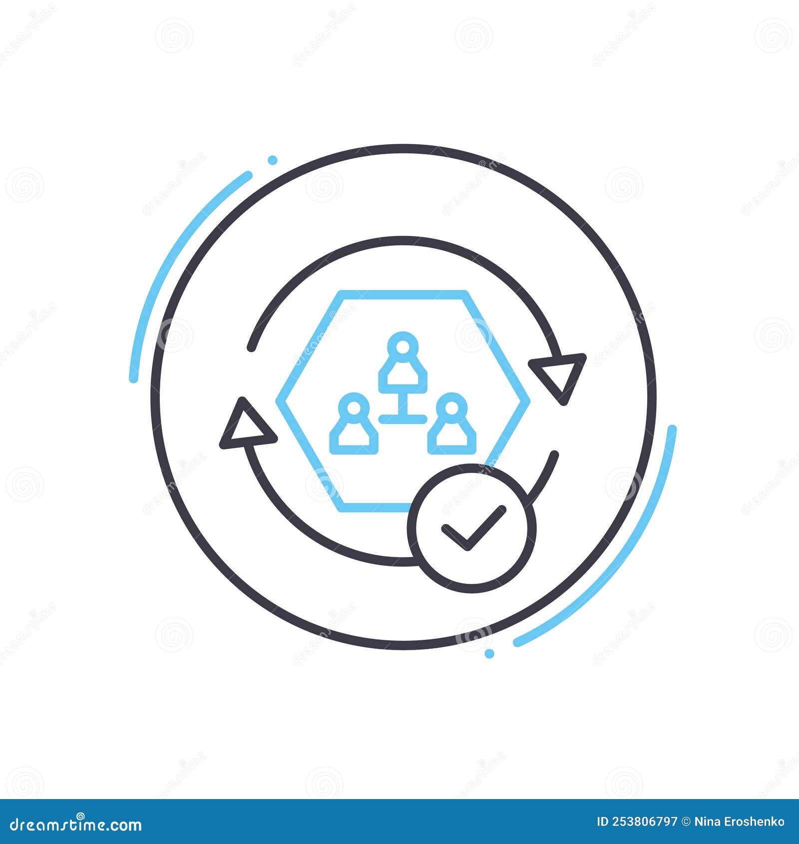 Effectiveness Line Icon, Outline Symbol, Vector Illustration, Concept ...