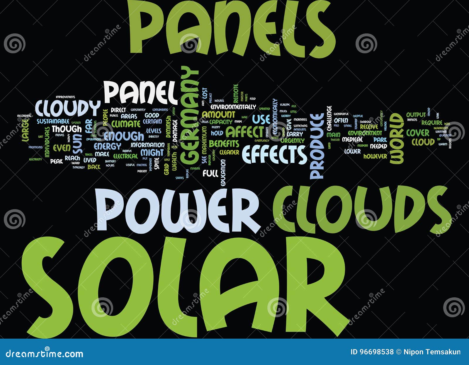Effects of Clouds on a Solar Panel Word Cloud Concept Stock ... Effects of Clouds on a Solar Panel Word Cloud Concept Stock ...