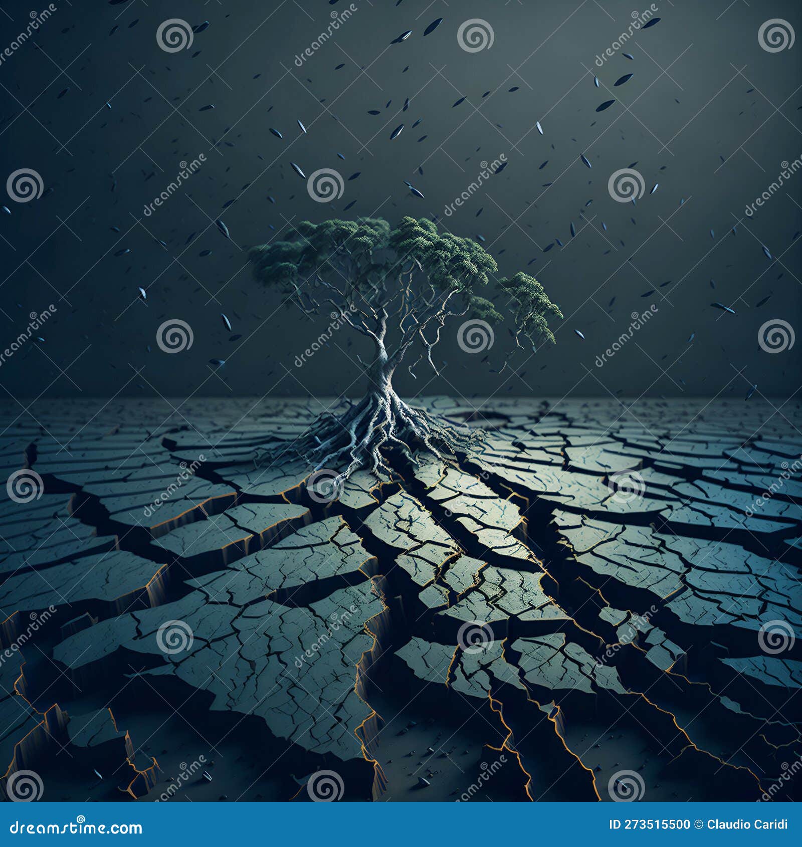 Effects of Drought, Cracked Soil and Devastated Nature. Earth Day ...