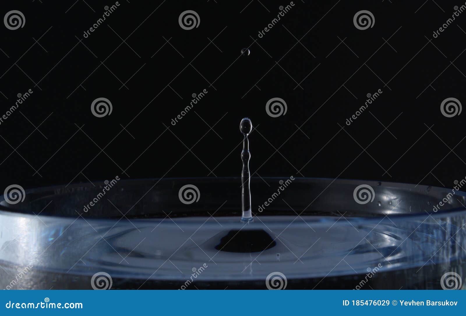 Effects after Liquid Drop Fell Stock Image - Image of purity, water ...