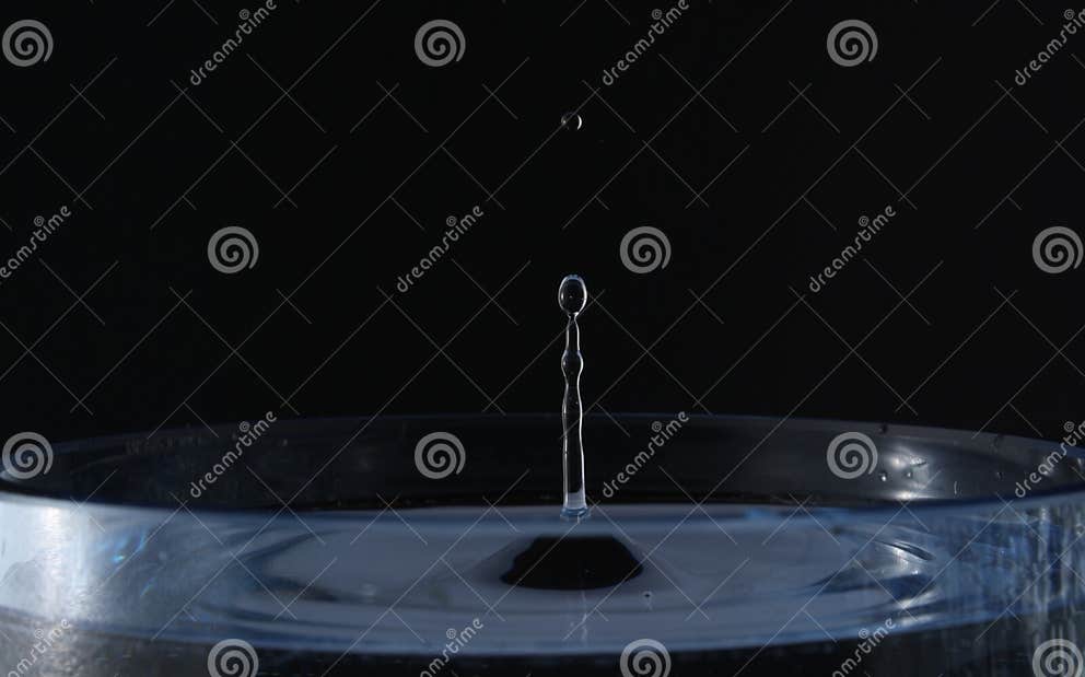 Effects after Liquid Drop Fell Stock Image - Image of purity, water ...