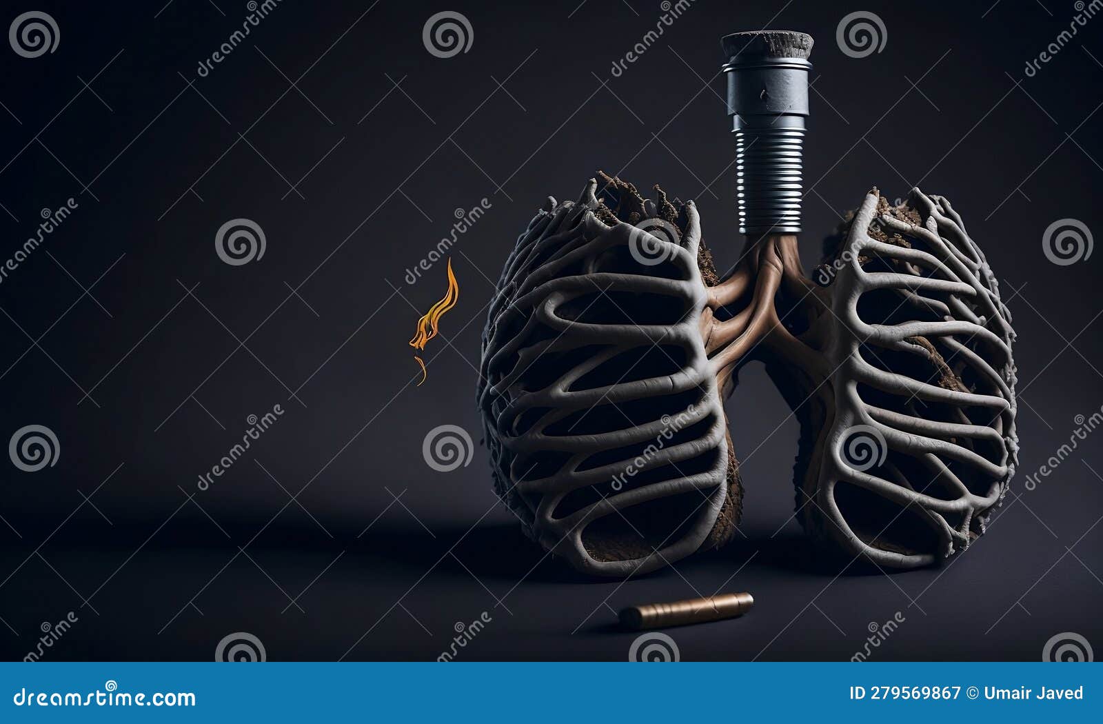 Effects of Smoking on Human Lungs. Illustration Representing World No ... Effects of Smoking on Human Lungs. Illustration Representing World No ...