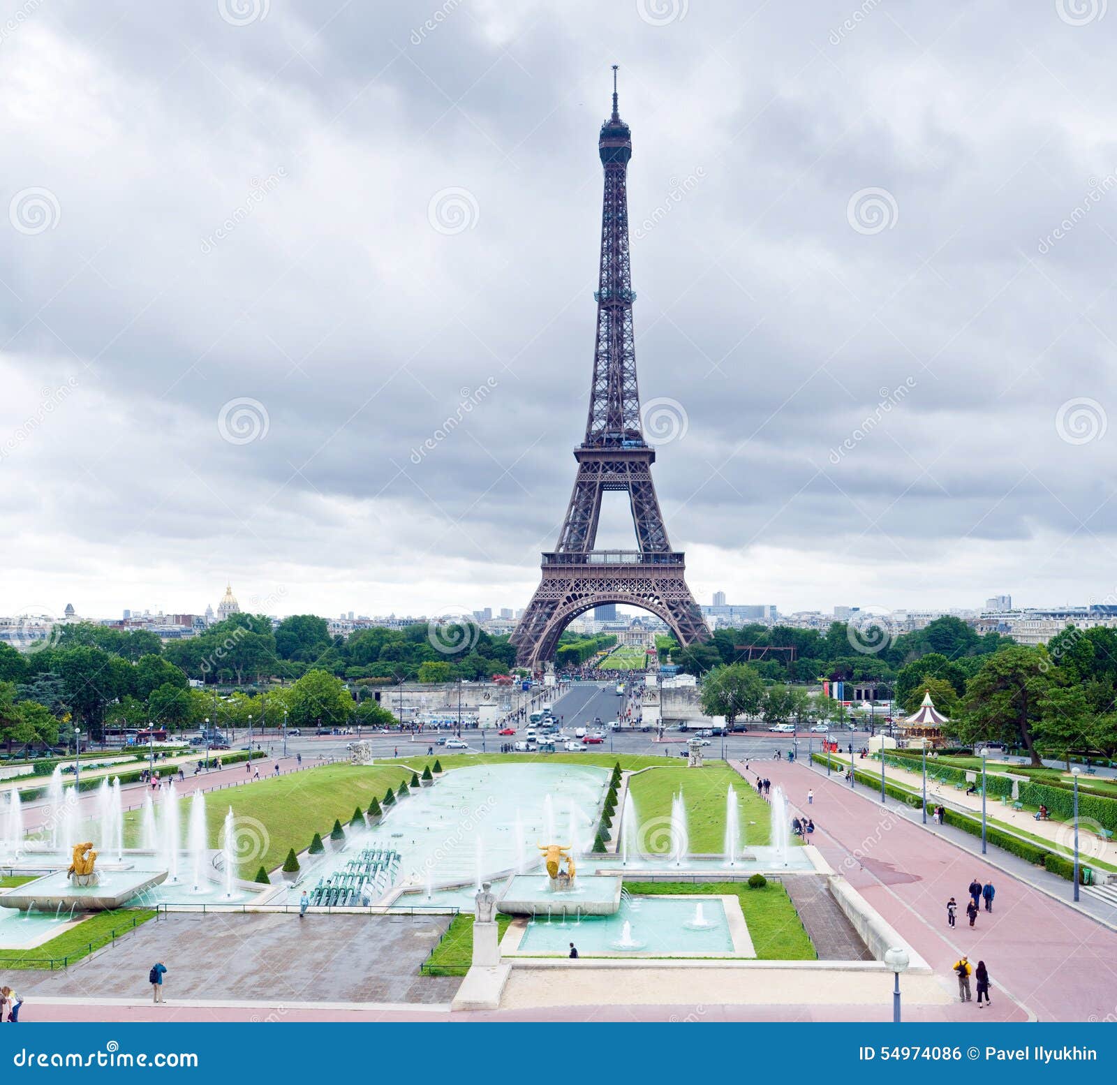 Effel Tower at day stock photo. Image of metal, attactive - 54974086