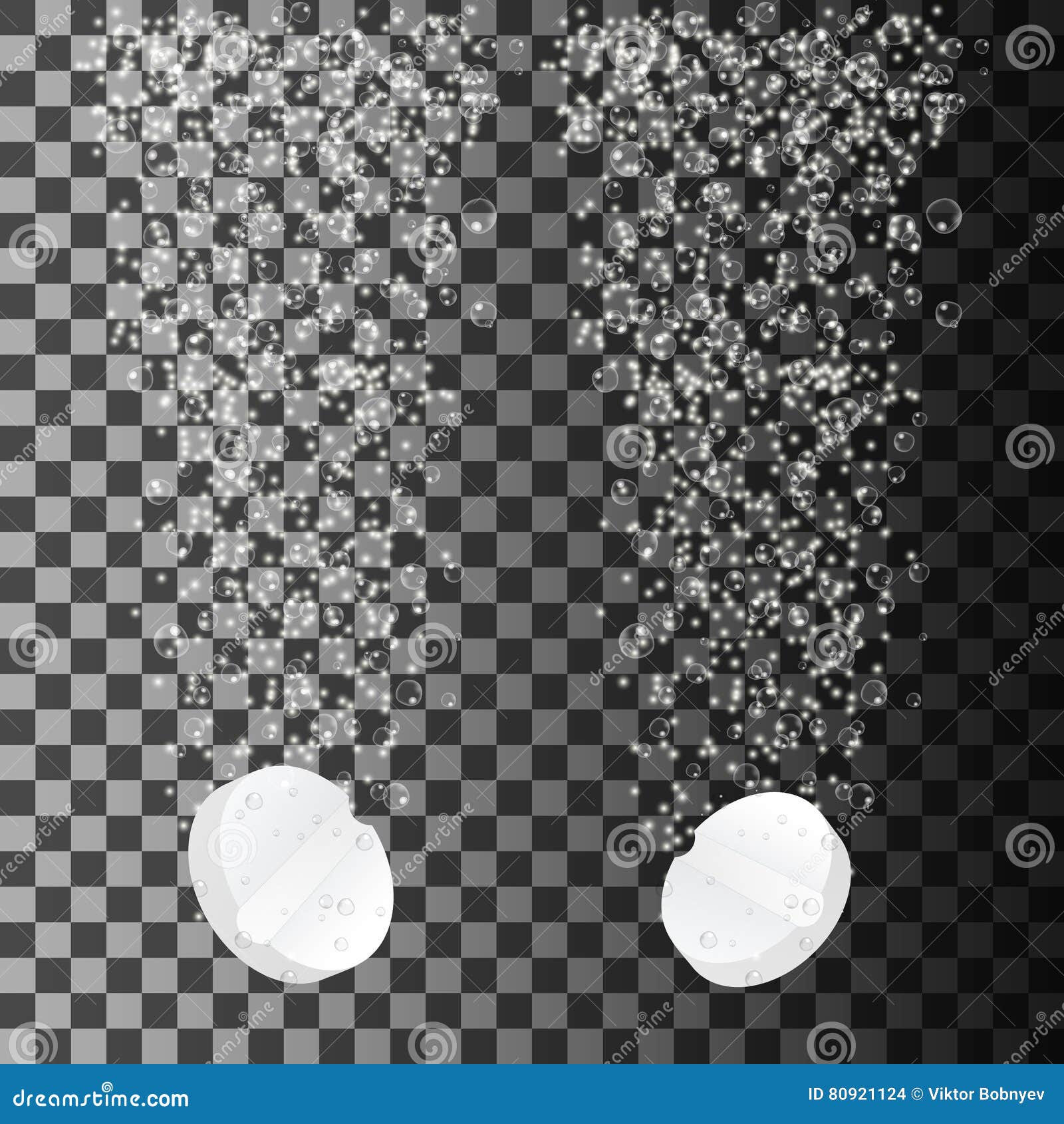 Soluble Effervescent Tablet Medication With Bubbles In Glass, Fizzy ...