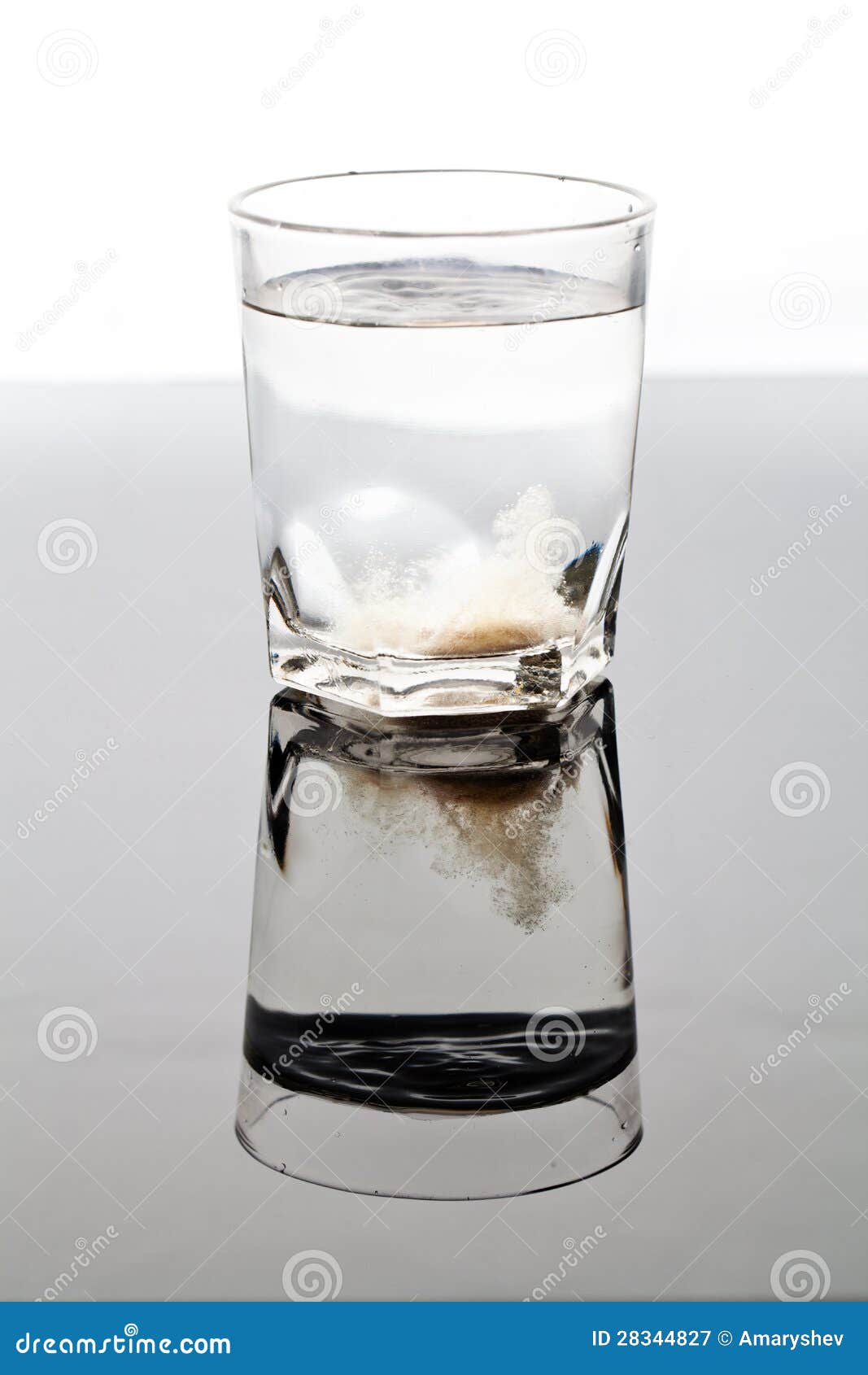 Effervescent Tablet Dissolved in a Glass of Water Stock Image - Image ...