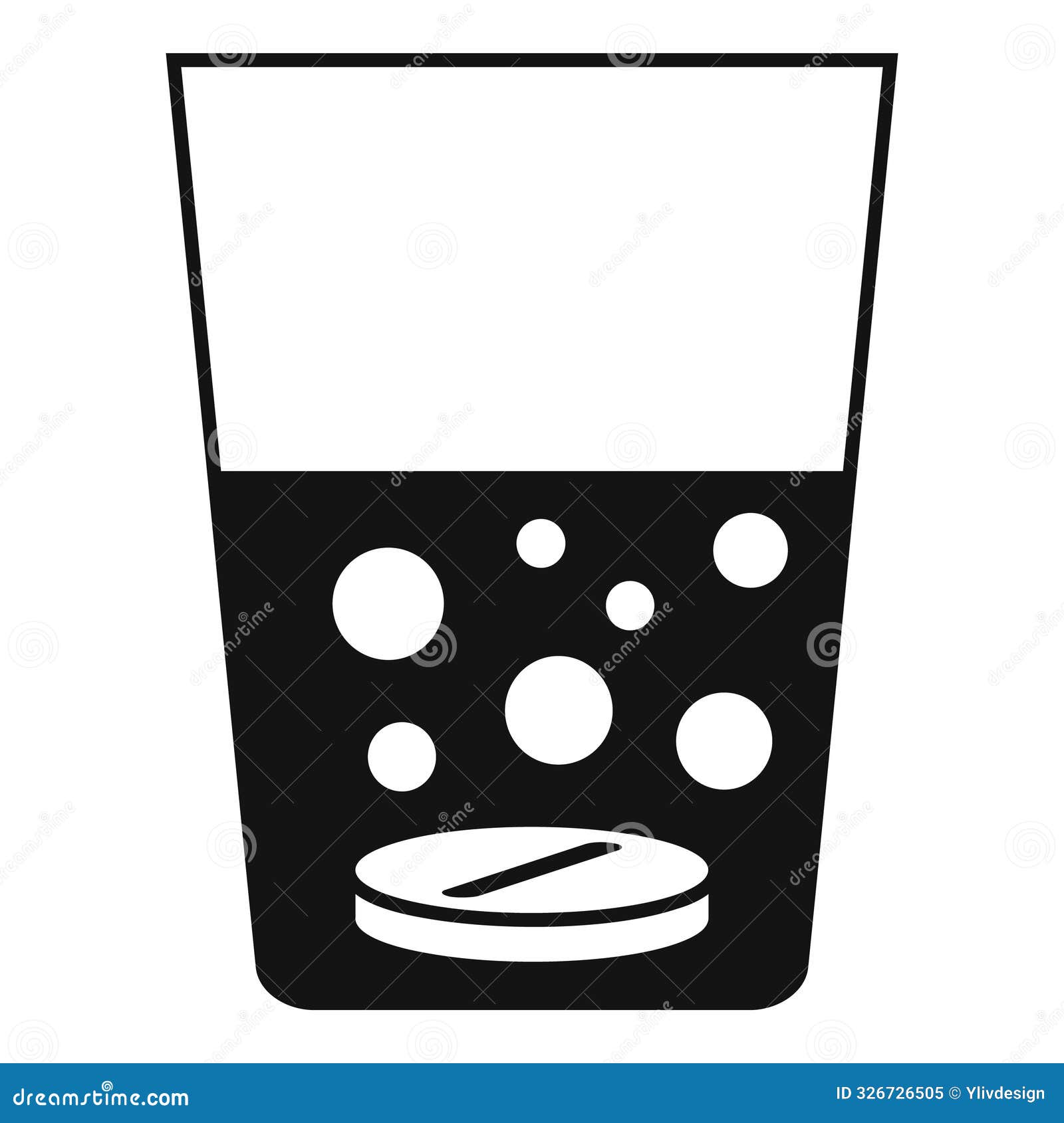 Effervescent Tablet Dissolving In A Glass Of Water Royalty-Free Stock ...