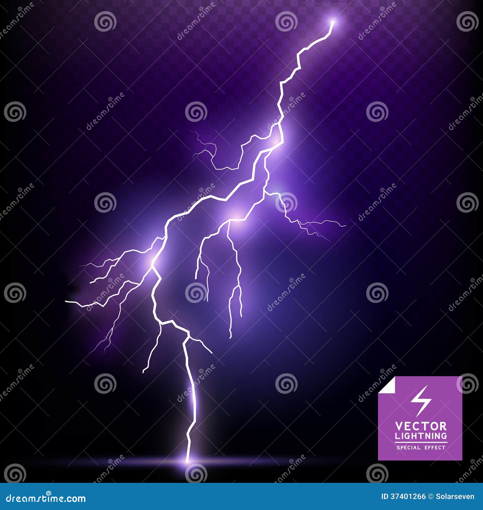 Effetto Speciale Del Fulmine Di Vettore Illustrazione Vettoriale ...