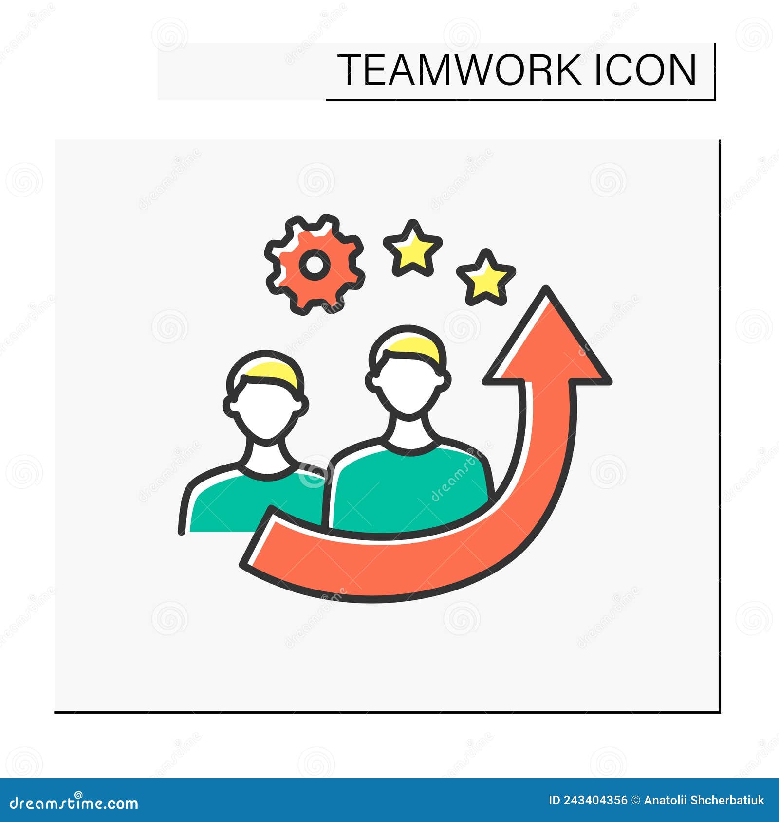 Efficacy color icon stock vector. Illustration of social - 243404356