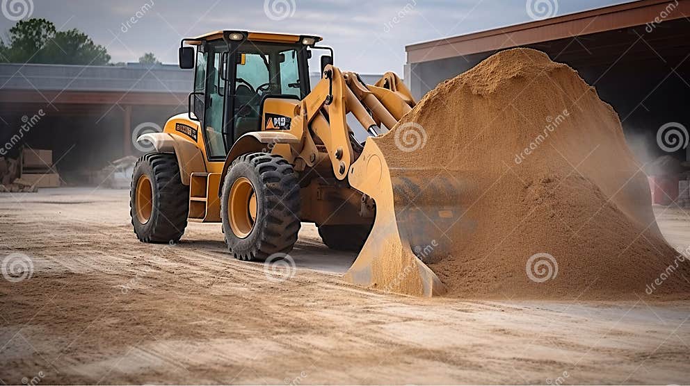 Efficiency in Action, Loader Reloading Sand and Gravel at a Dynamic ...