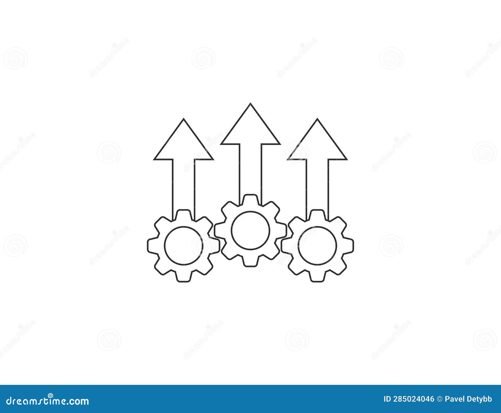 Efficiency, Business, Management Icon. Vector Illustration. Stock ...