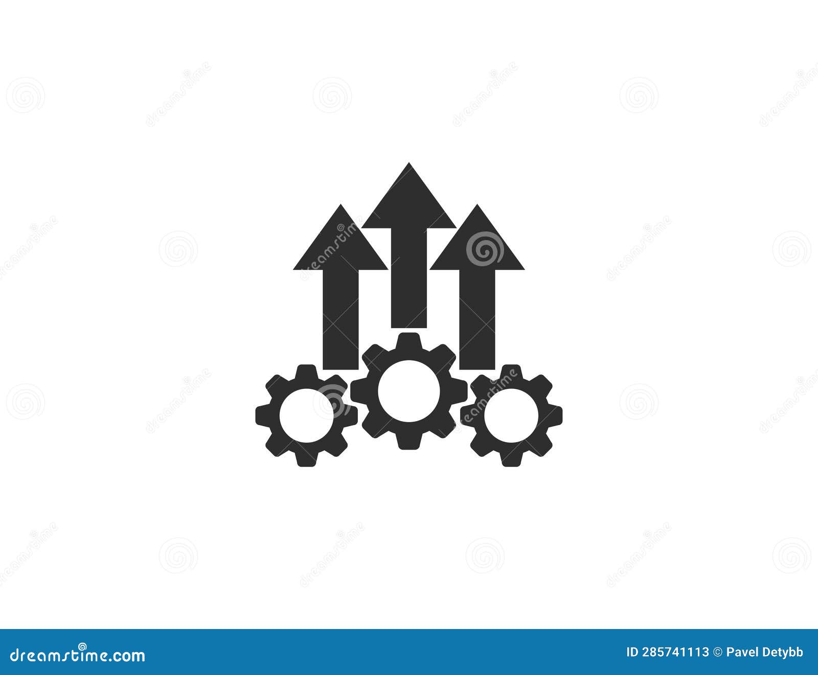 Efficiency, Business, Management Icon. Vector Illustration. Stock ...