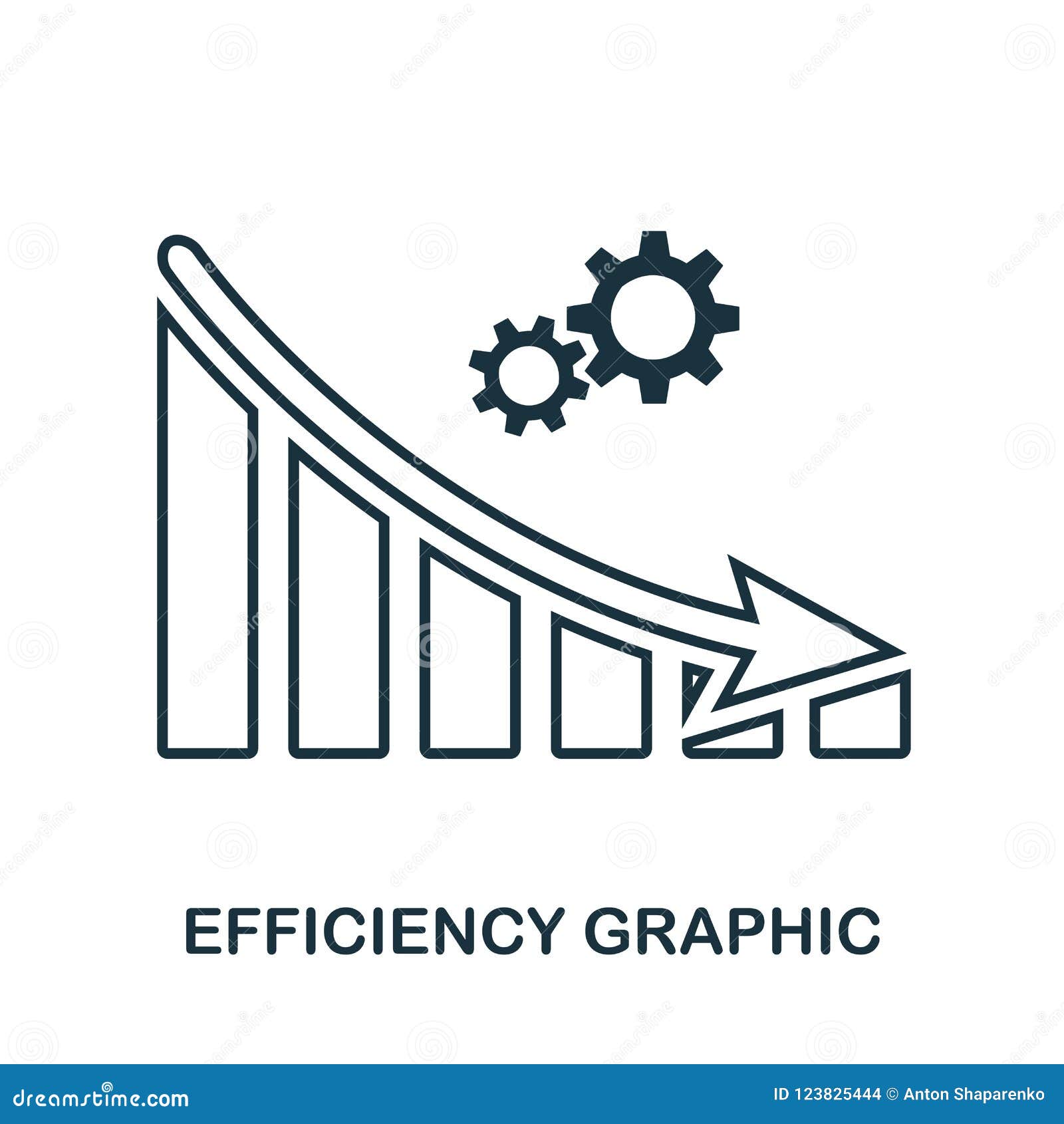 Efficiency Decrease Graphic Icon. Mobile App, Printing, Web Site Icon. Simple Element Sing Stock ...