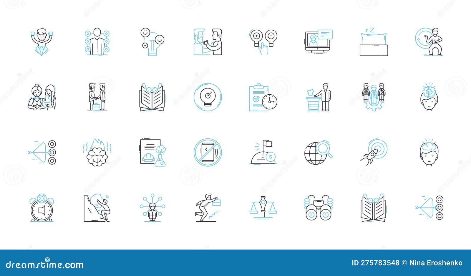 Efficiency and Effectiveness Linear Icons Set. Streamlined ... Efficiency and Effectiveness Linear Icons Set. Streamlined ...
