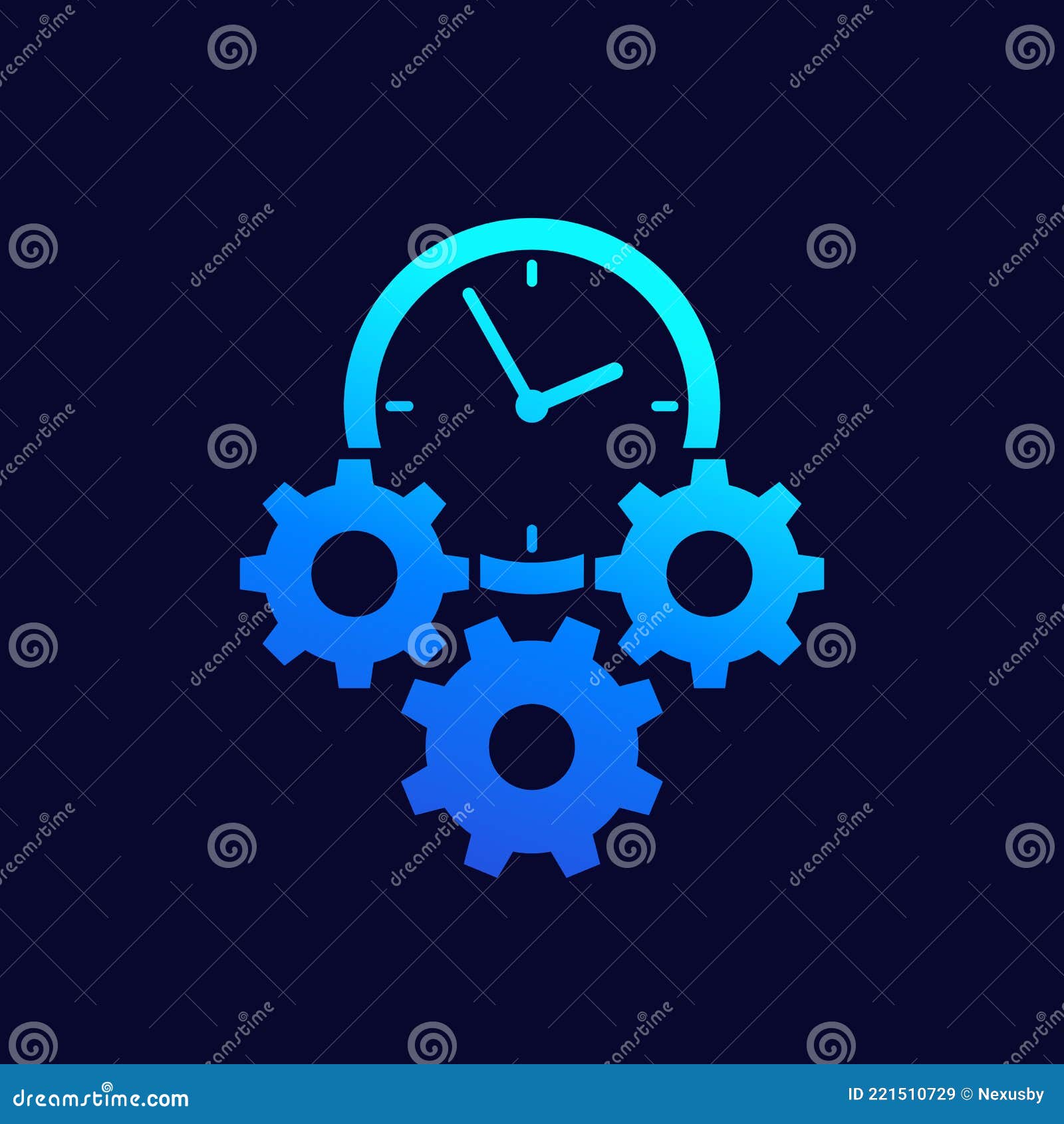 Efficiency, Efficient Process Icon, Vector Stock Vector - Illustration ...