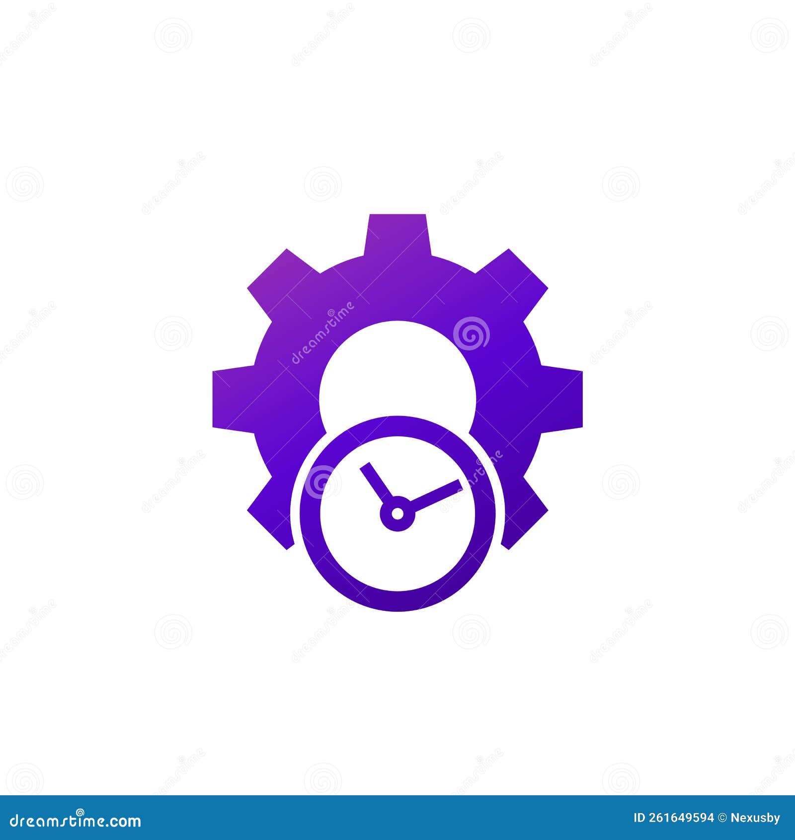 Efficiency and Efficient Production Icon Stock Vector - Illustration of ...