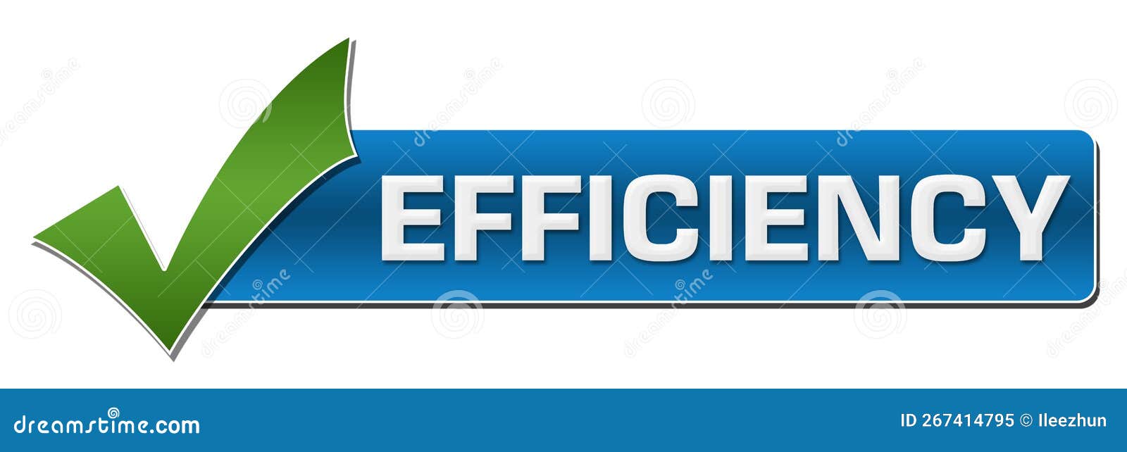 Efficiency Green Tick Mark stock illustration. Illustration of ...