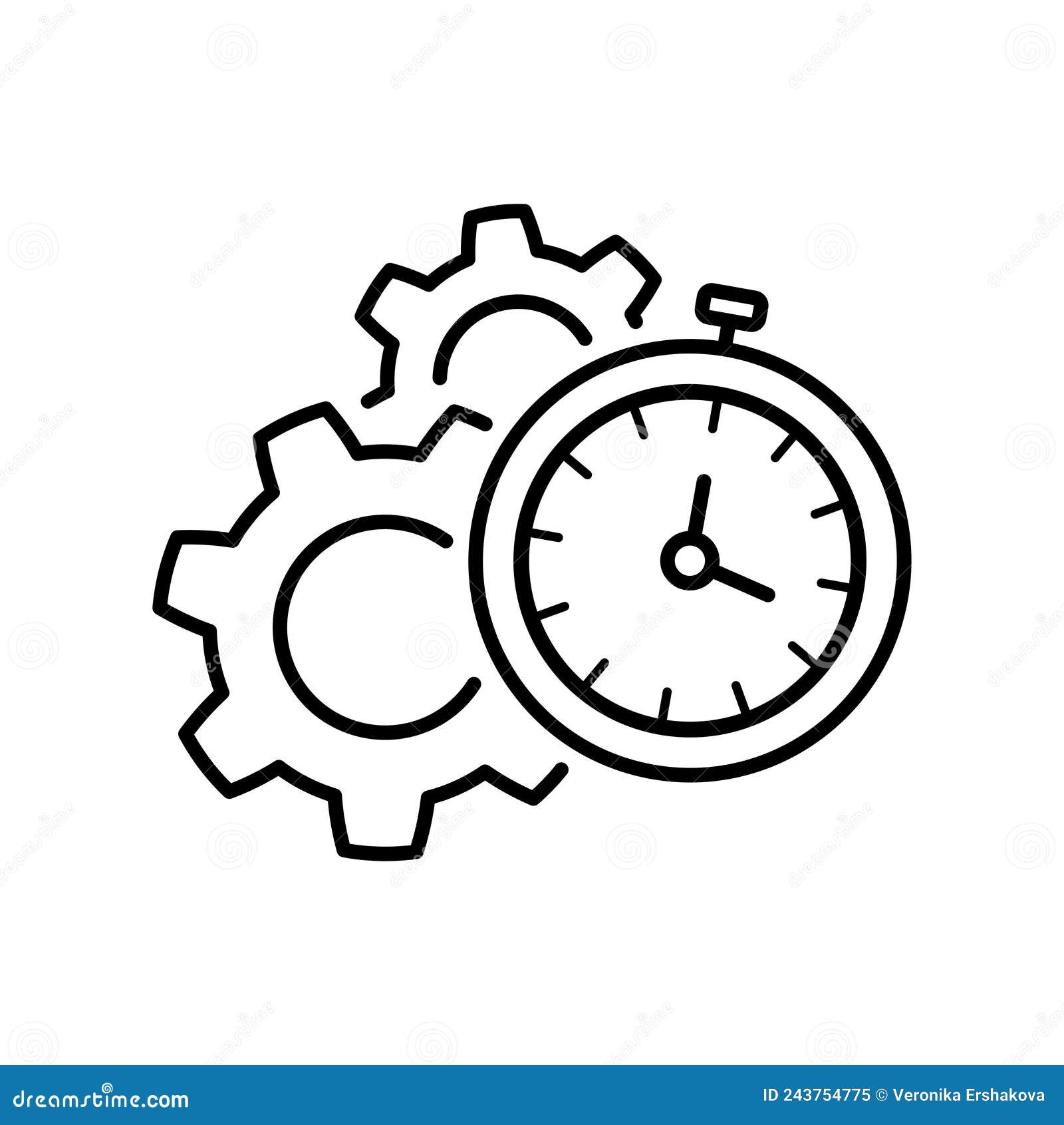 Rapid Passage Of Time Icon In Line Design. Rapid, Time, Clock, Passage ...