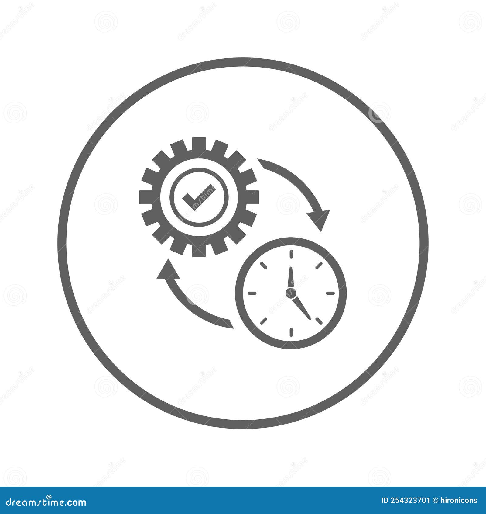 Efficiency Icon. Gray Vector Graphics Stock Vector - Illustration of ...