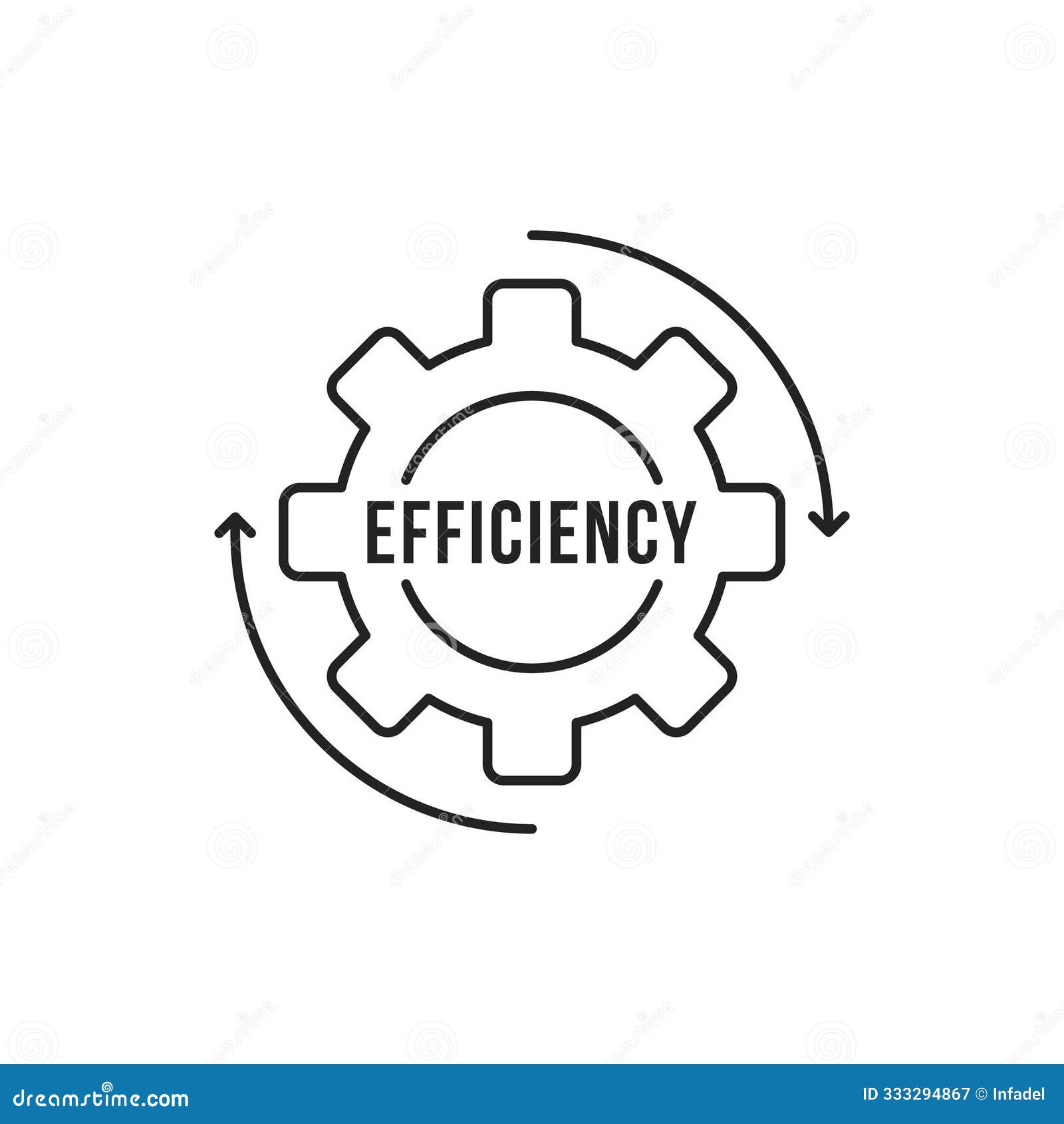 Efficiency Icon Vector Set. Operational Excellence Illustration Sign ...