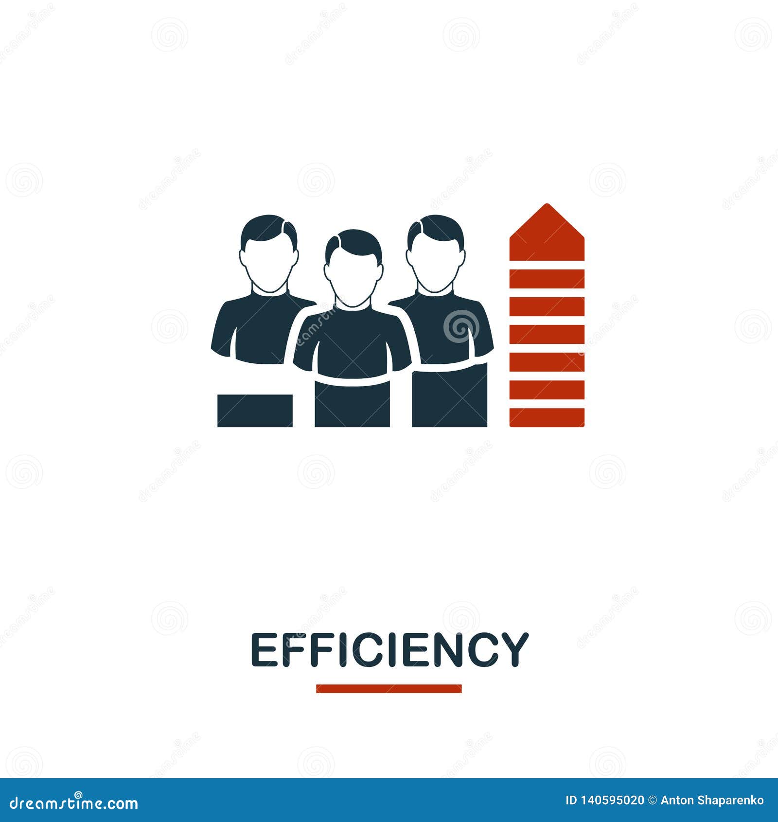 Efficiency Icon. Premium Style Design from Teamwork Icon Collection. UI ...