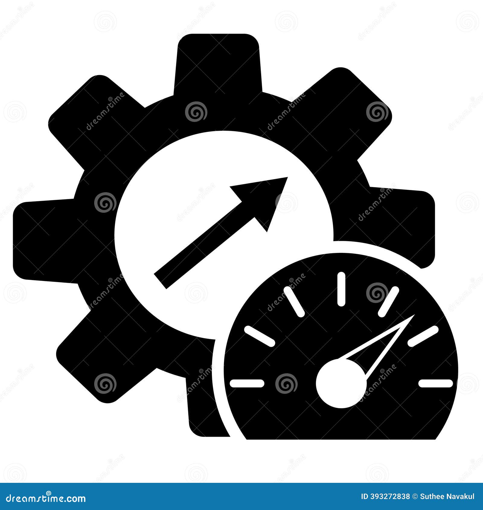 Efficiency Icon. Simple Element Illustration. Isolated Trendy Filled ...