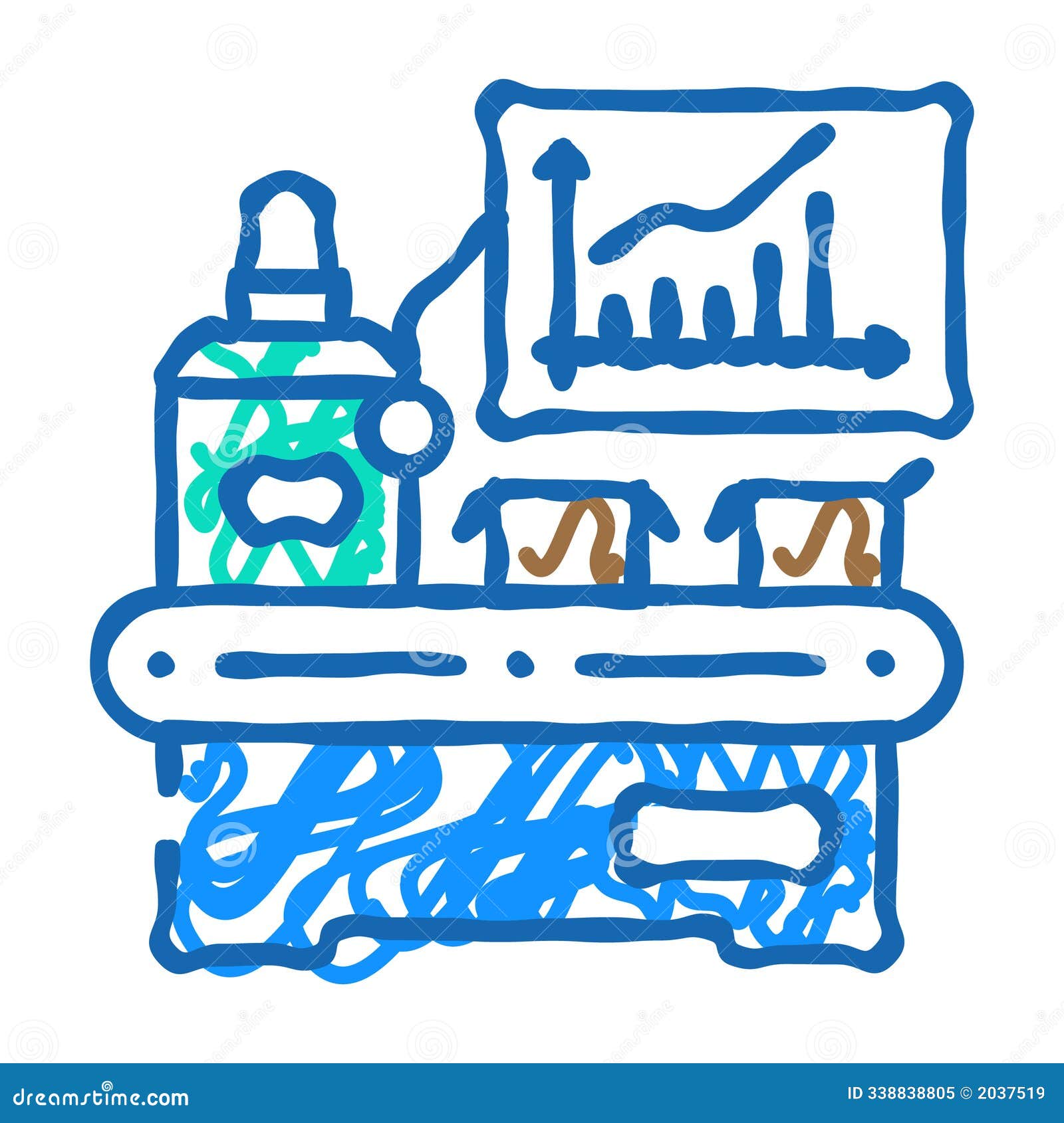 Efficiency Improvement Manufacturing Engineer Icon Doodle Illustration ...