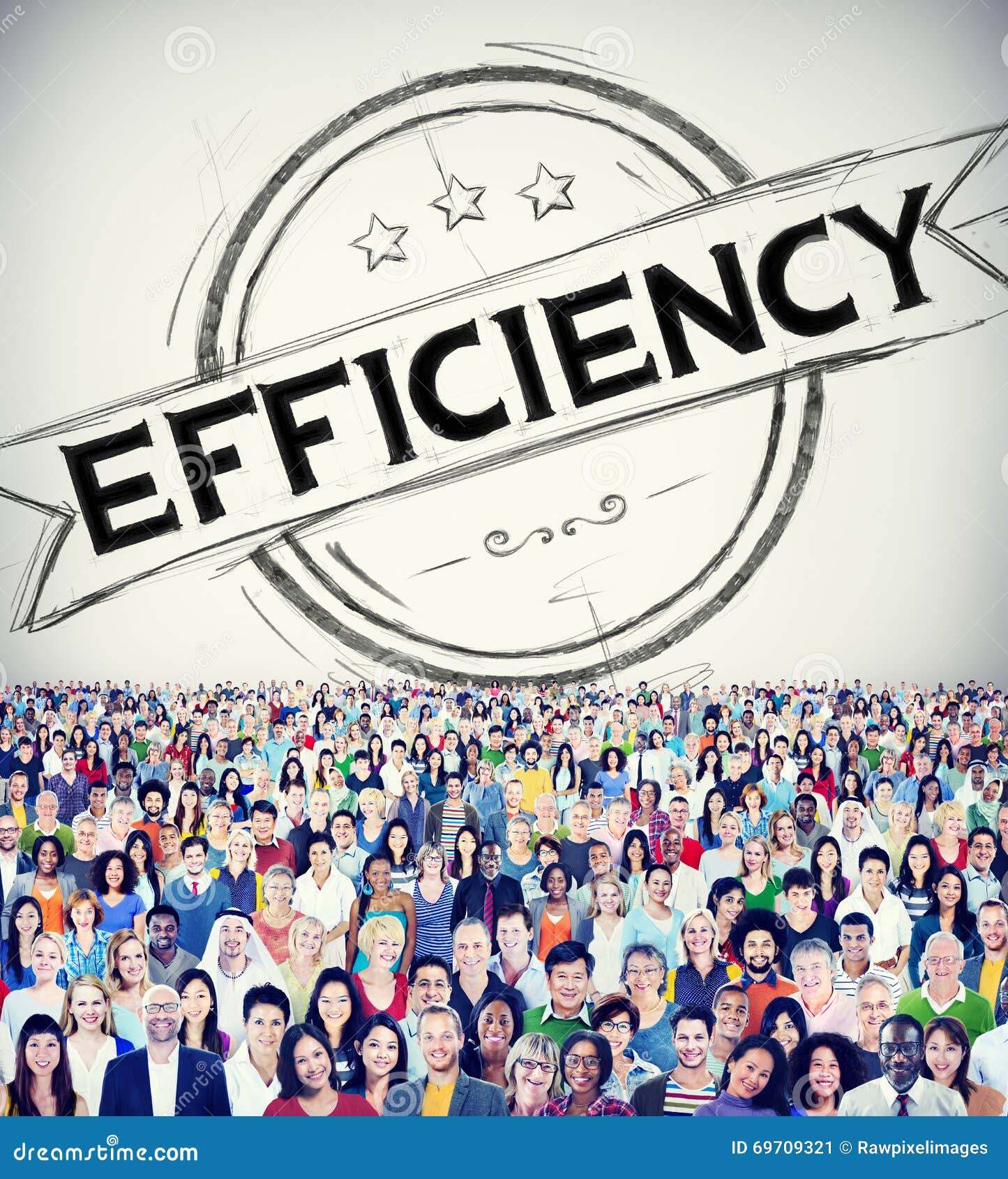 Efficiency Improvement Mission Motivation Development Concept Stock ...